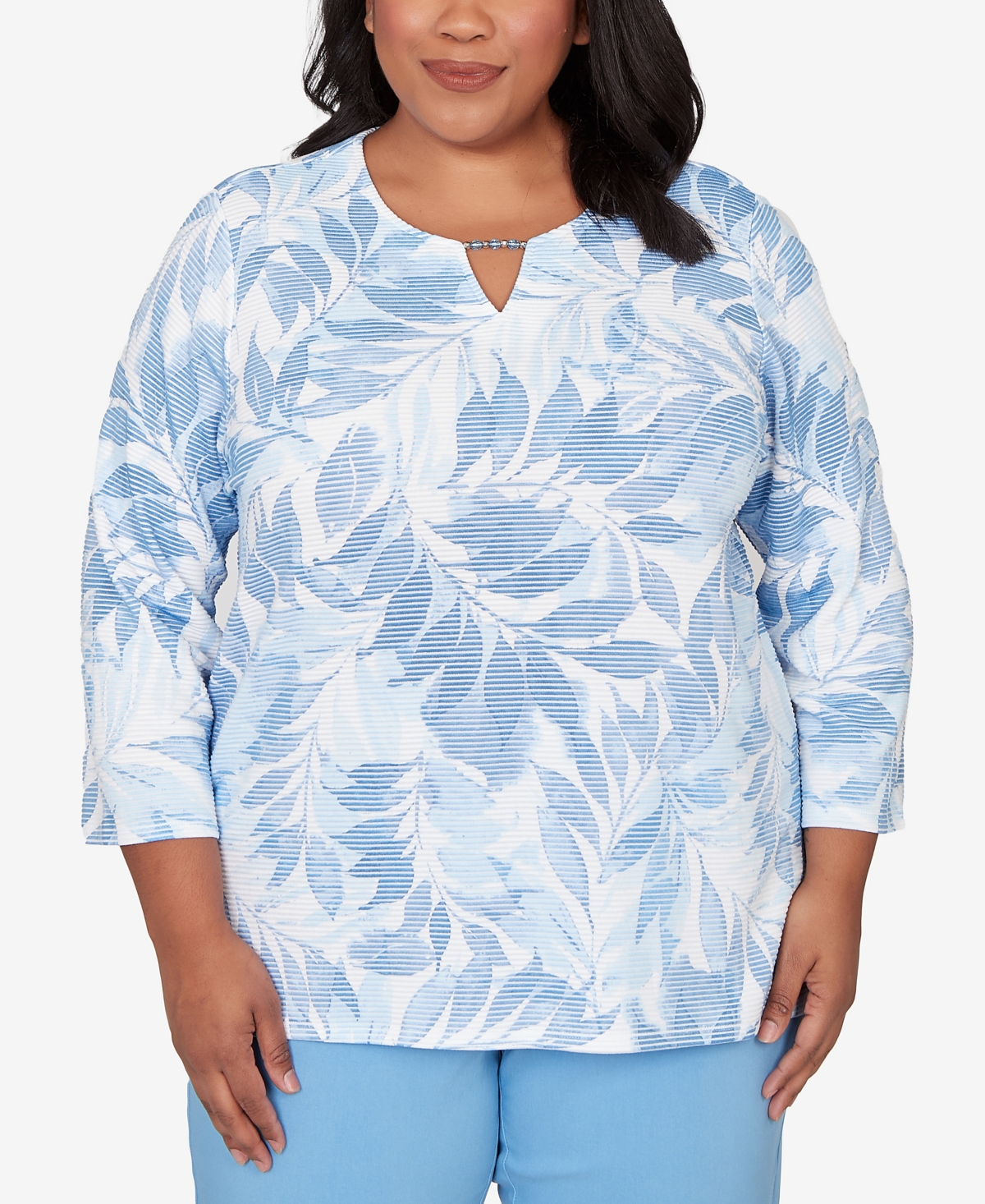 Click here for Alfred Dunner Plus Size St. Augustine Monotone Lea... prices