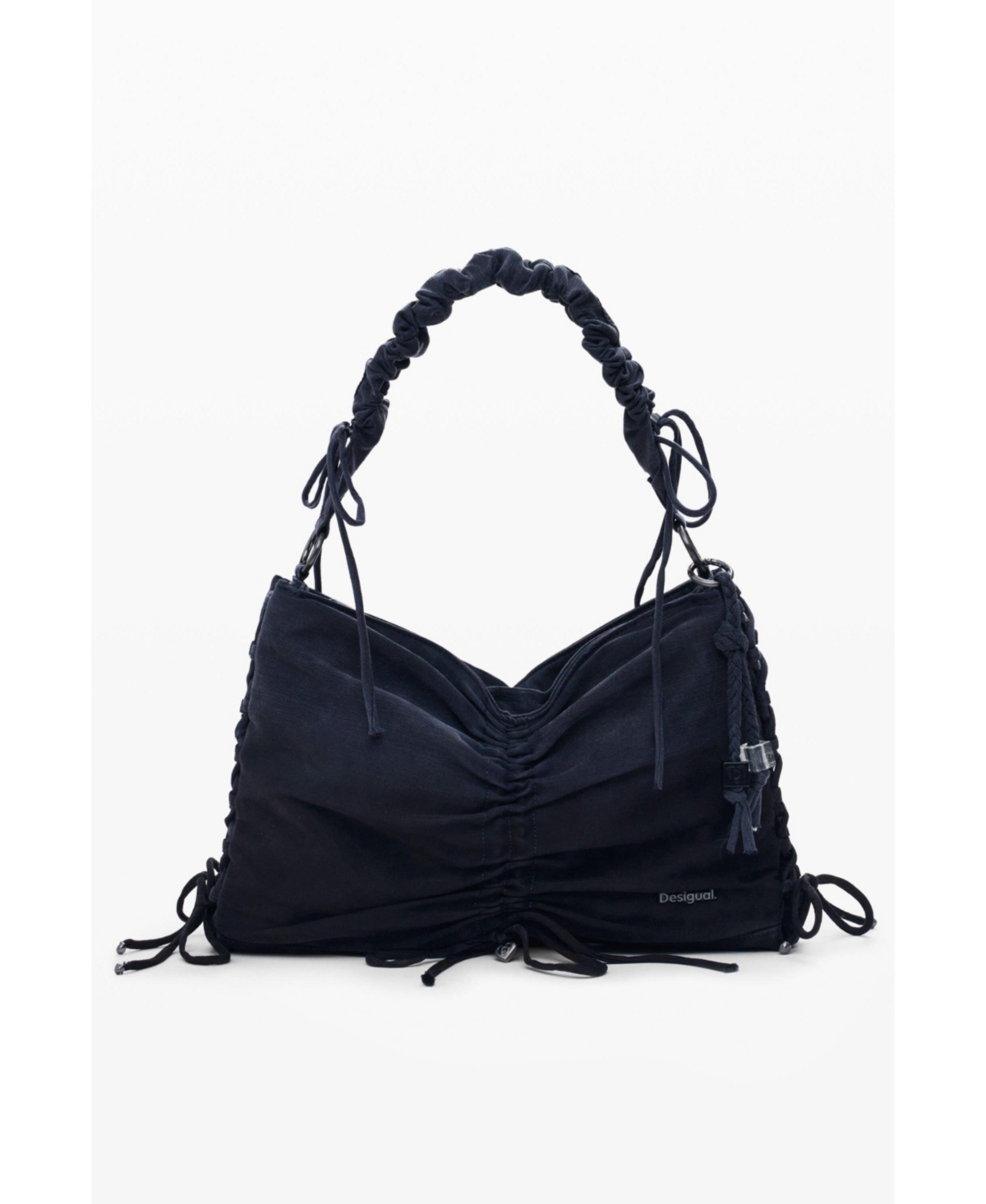 Click here for Desigual Womens Small bag with shiny bow - Light g... prices