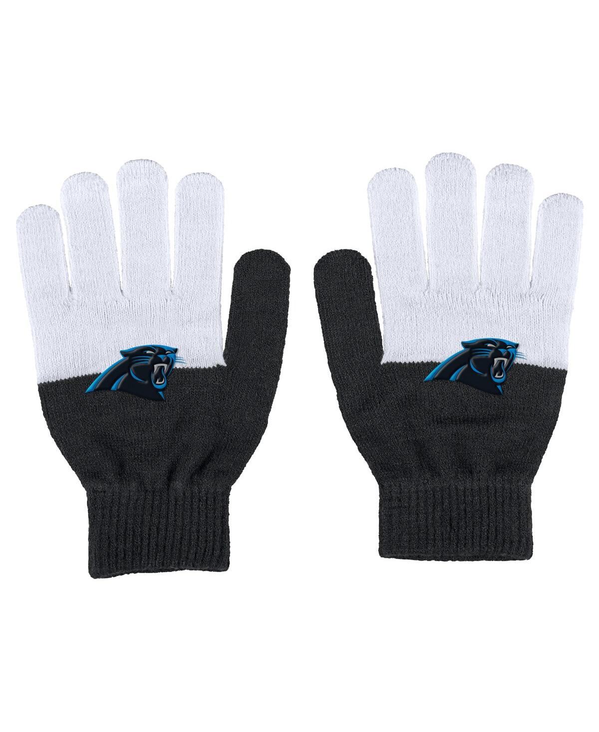 Click here for Womens Carolina Panthers Color-Block Gloves prices