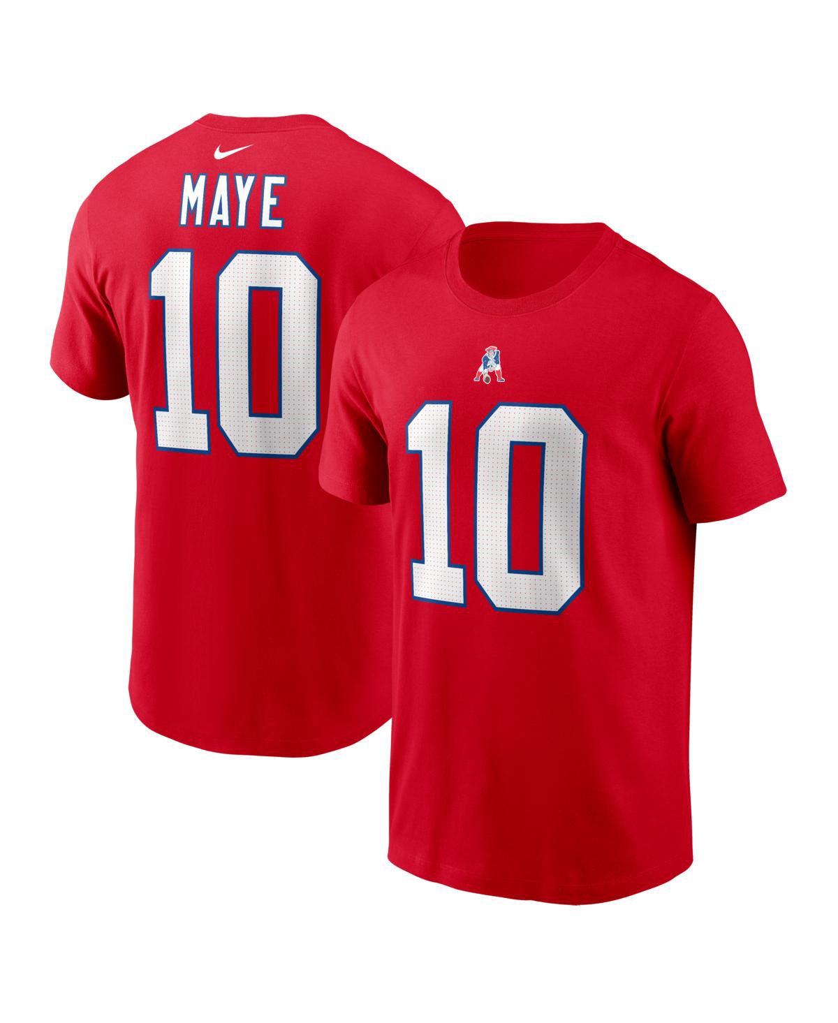 Click here for Nike Mens Drake Maye Red New England Patriots Name... prices