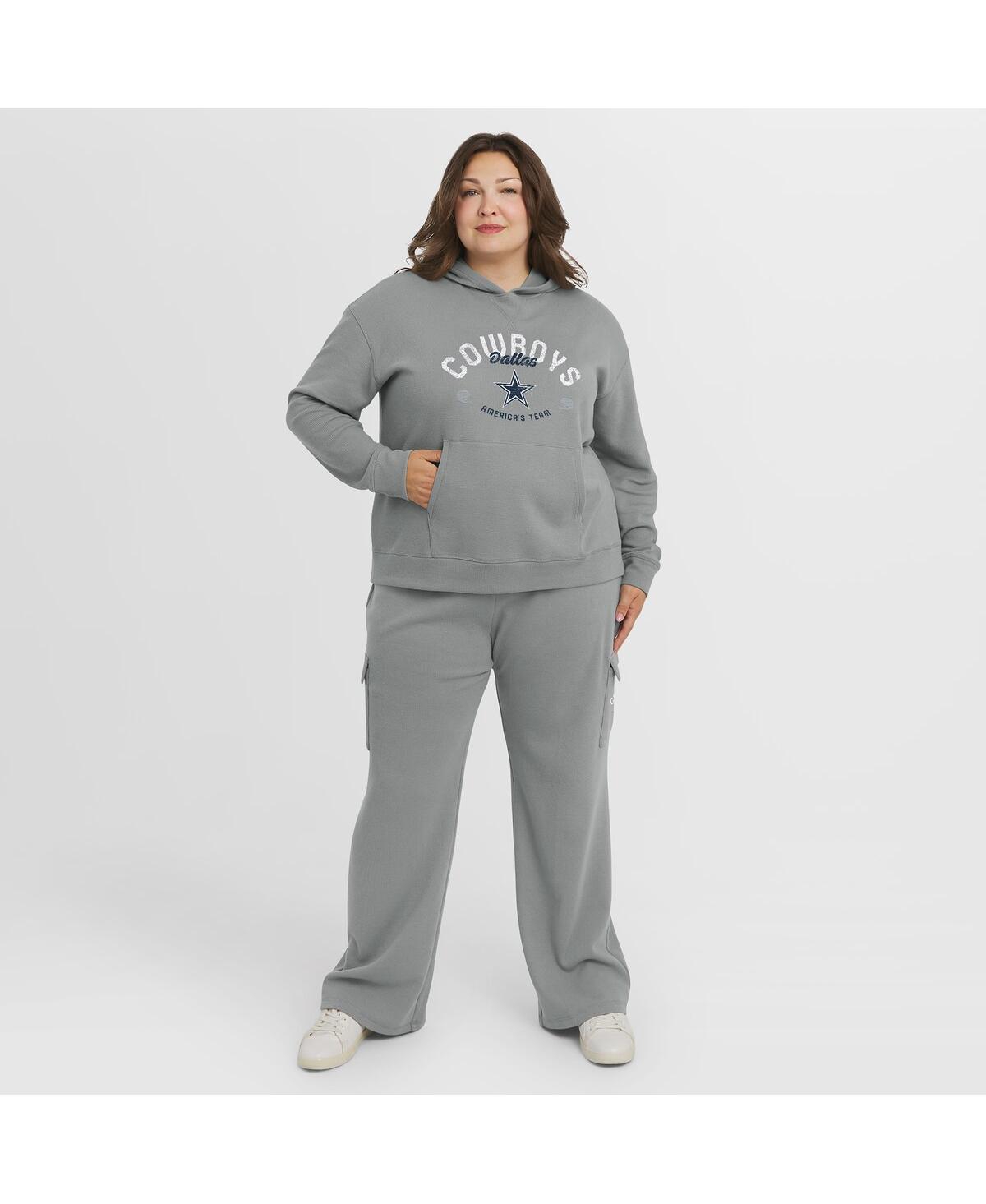 Click here for Womens Gray Dallas Cowboys Plus Size Waffle-Knit H... prices