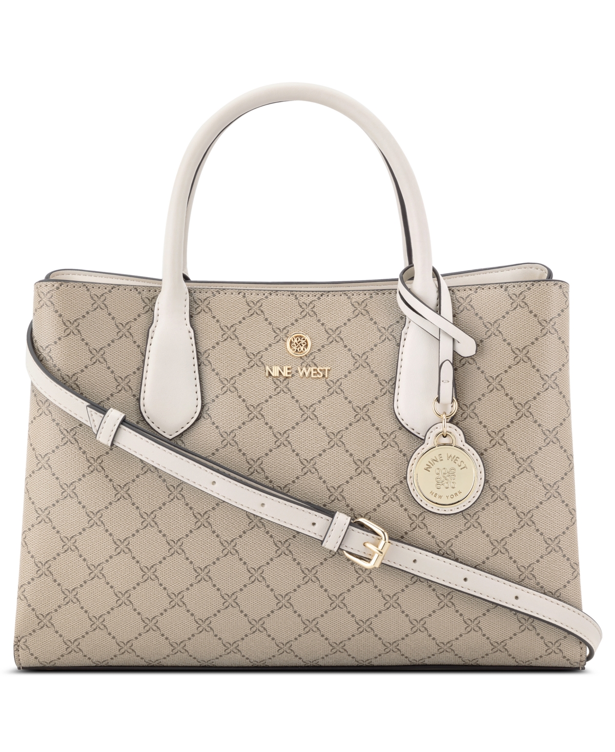 Click here for Nine West Kyrie Triple Compartment Satchel Bag - B... prices