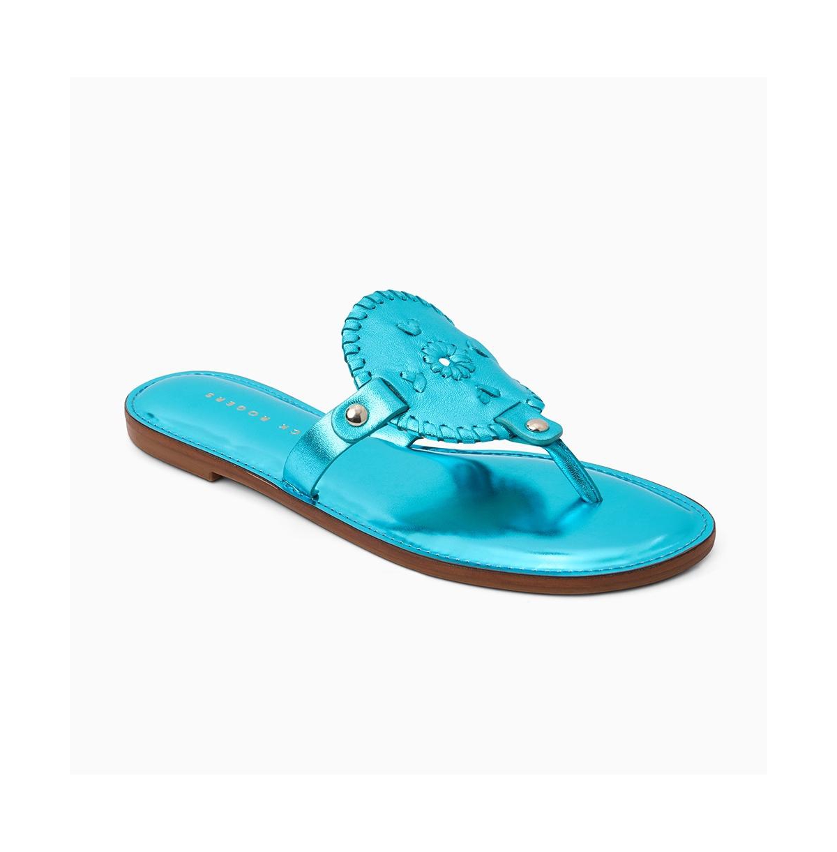 Click here for Jack Rogers Collins Silver Metallic Nappa Leather... prices