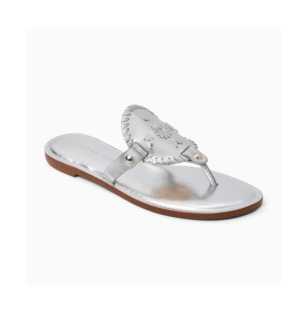 Click here for Jack Rogers Collins Silver Metallic Nappa Leather... prices