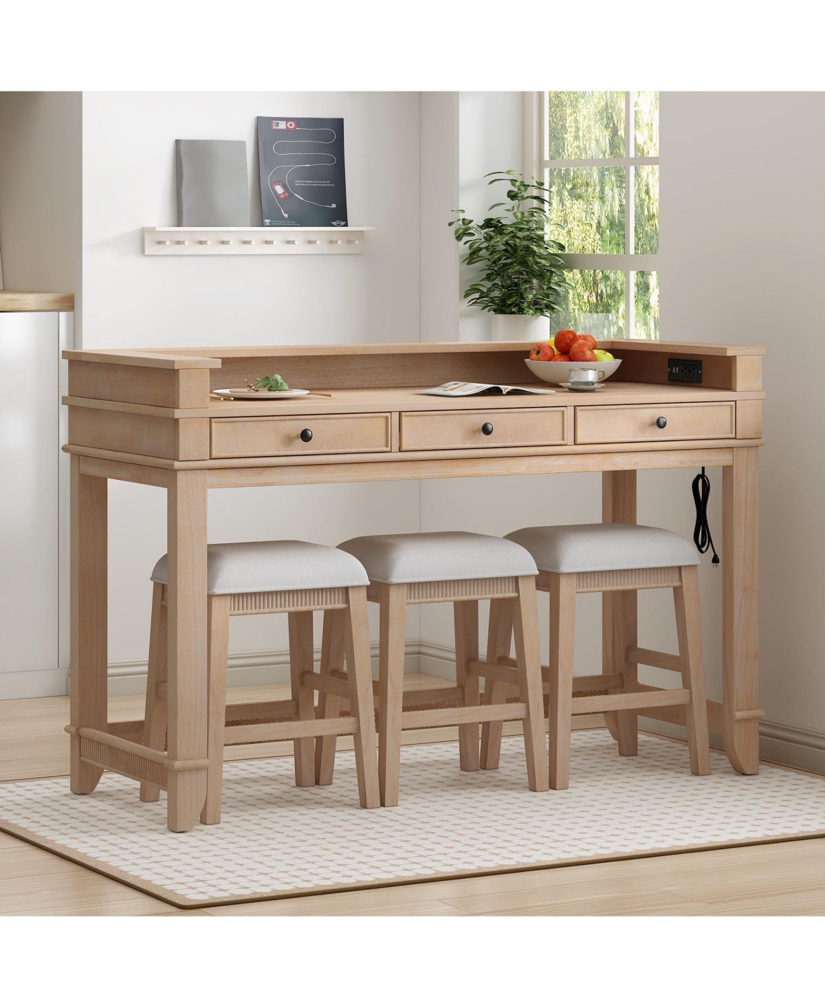 Click here for Casainc Trexm 4-Piece Retro Dining Set with Kitche... prices