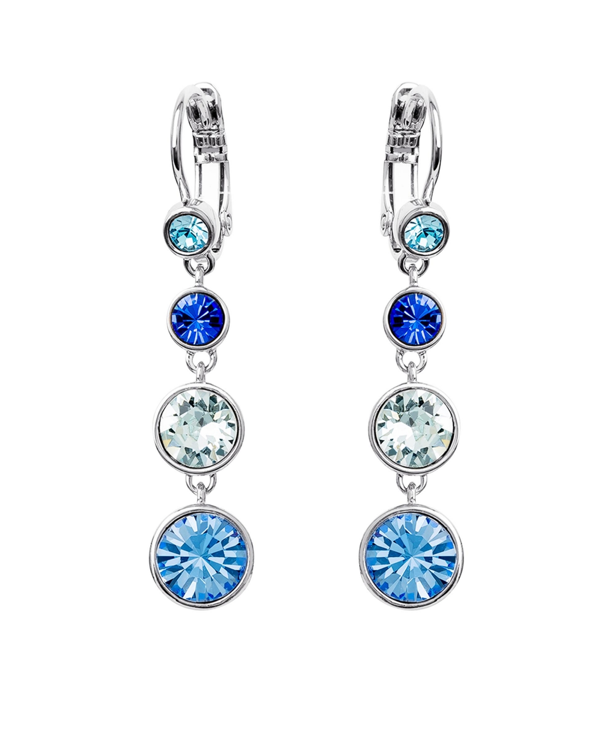 Click here for BCBGeneration Graduated Blue Crystal Drop Leverbac... prices