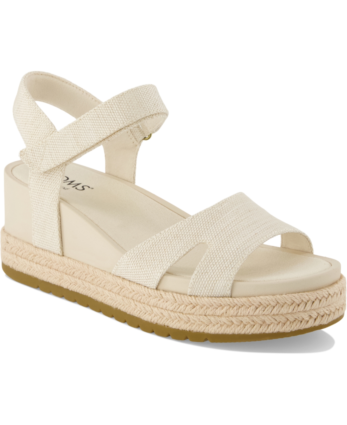 Click here for Toms Womens Alana Open Toe Wedge Sandals - Natural... prices