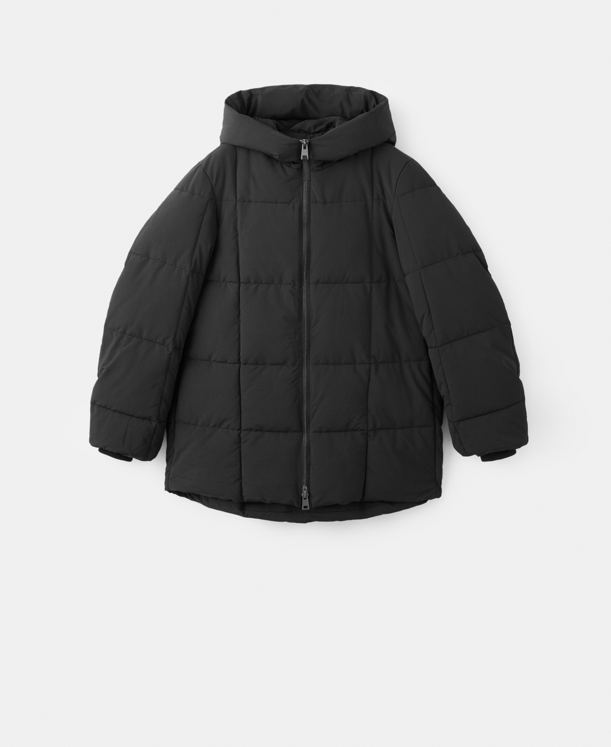 Click here for Mango Womens Hood Puffer Coat - Black prices