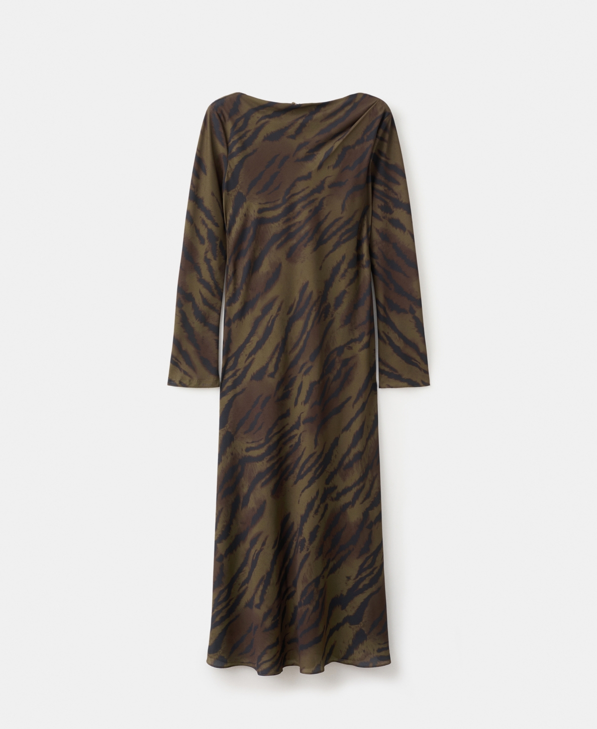 Click here for Mango Womens Satin Animal-Print Dress - Brown prices