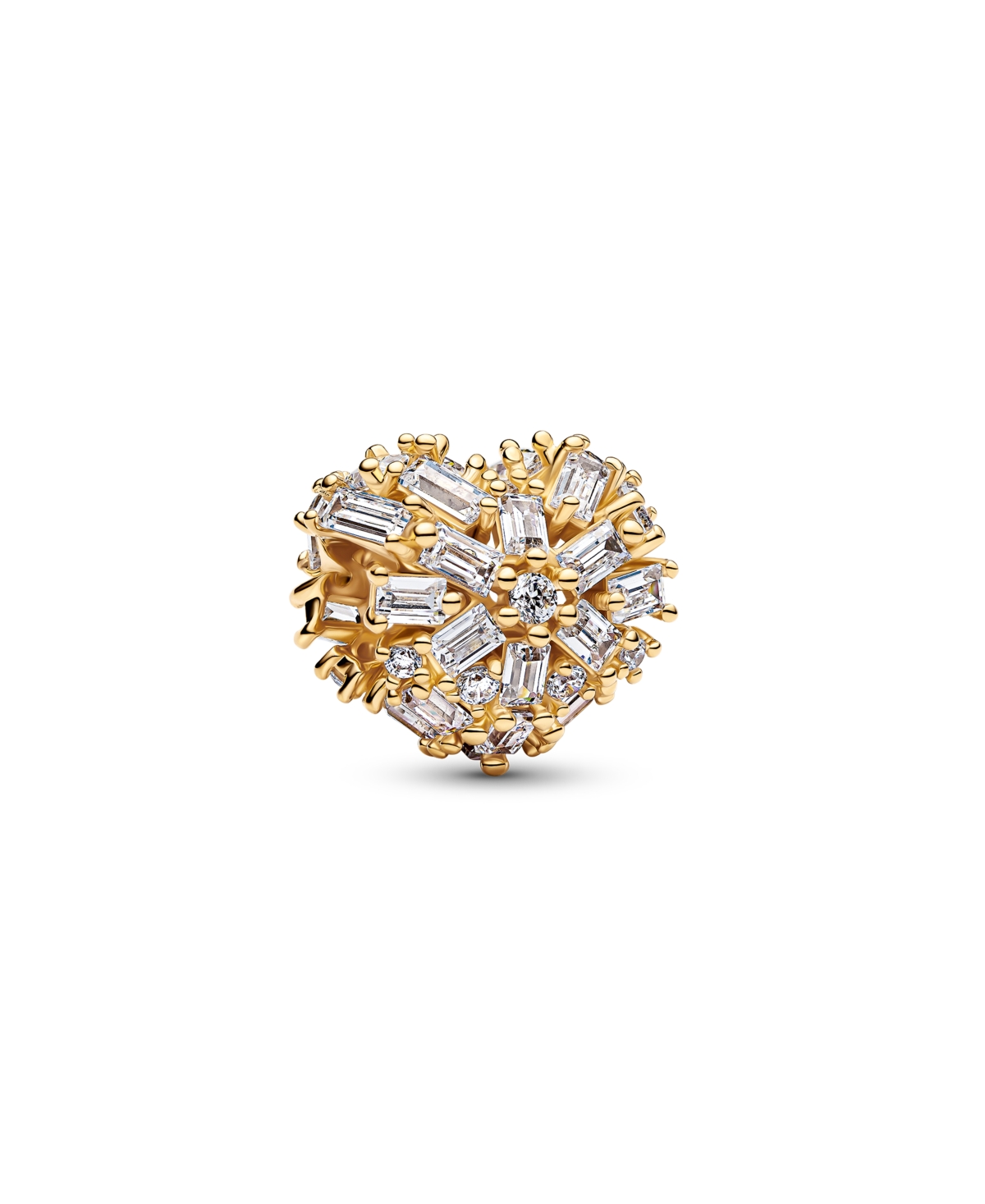 Click here for Pandora Sparkling Heart Charm - Gold Plated prices