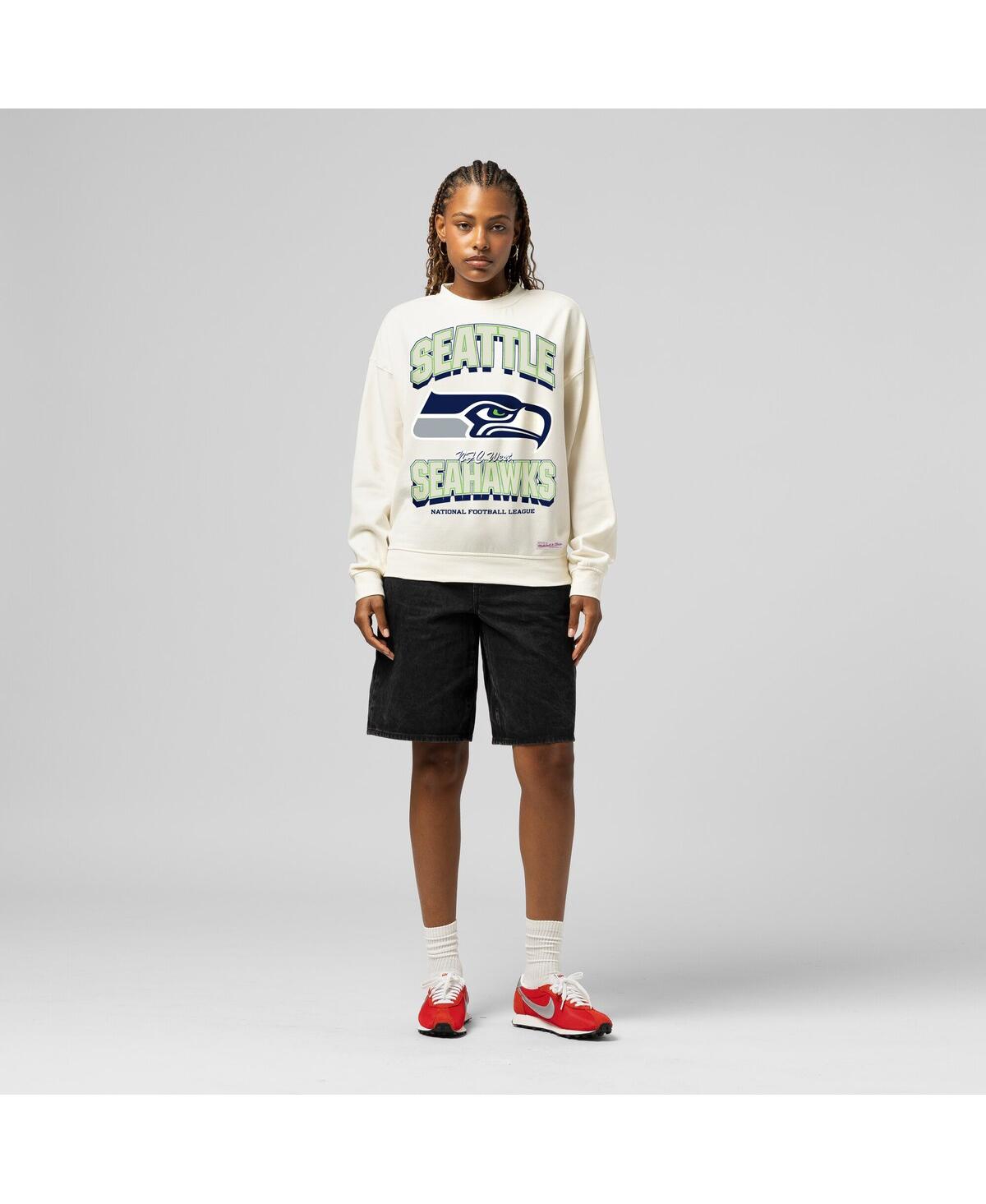 Click here for Womens Cream Seattle Seahawks Tonal Arch Sweatshir... prices
