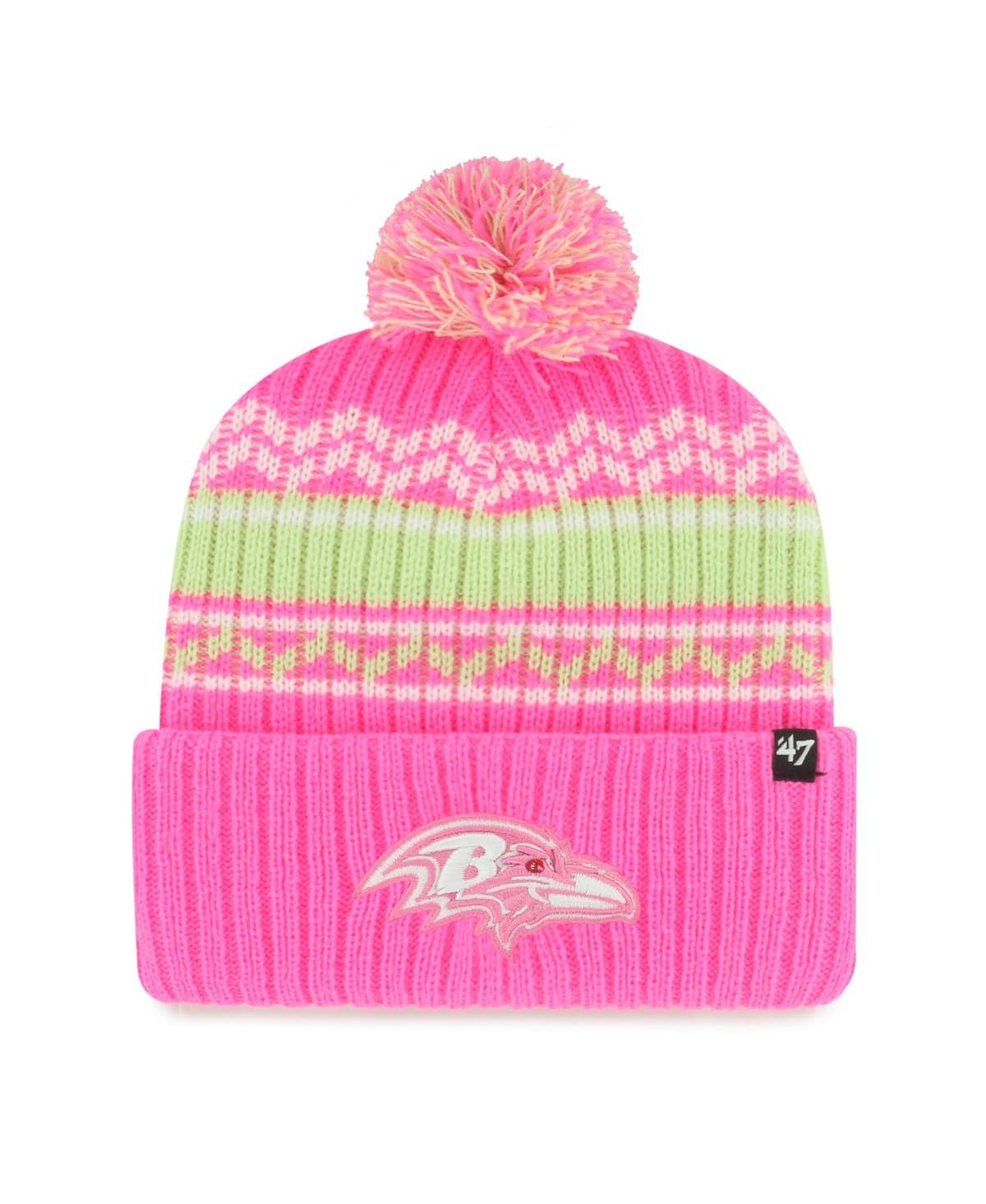 Click here for Girls Youth Pink Baltimore Ravens Polar Vortex Cuf... prices