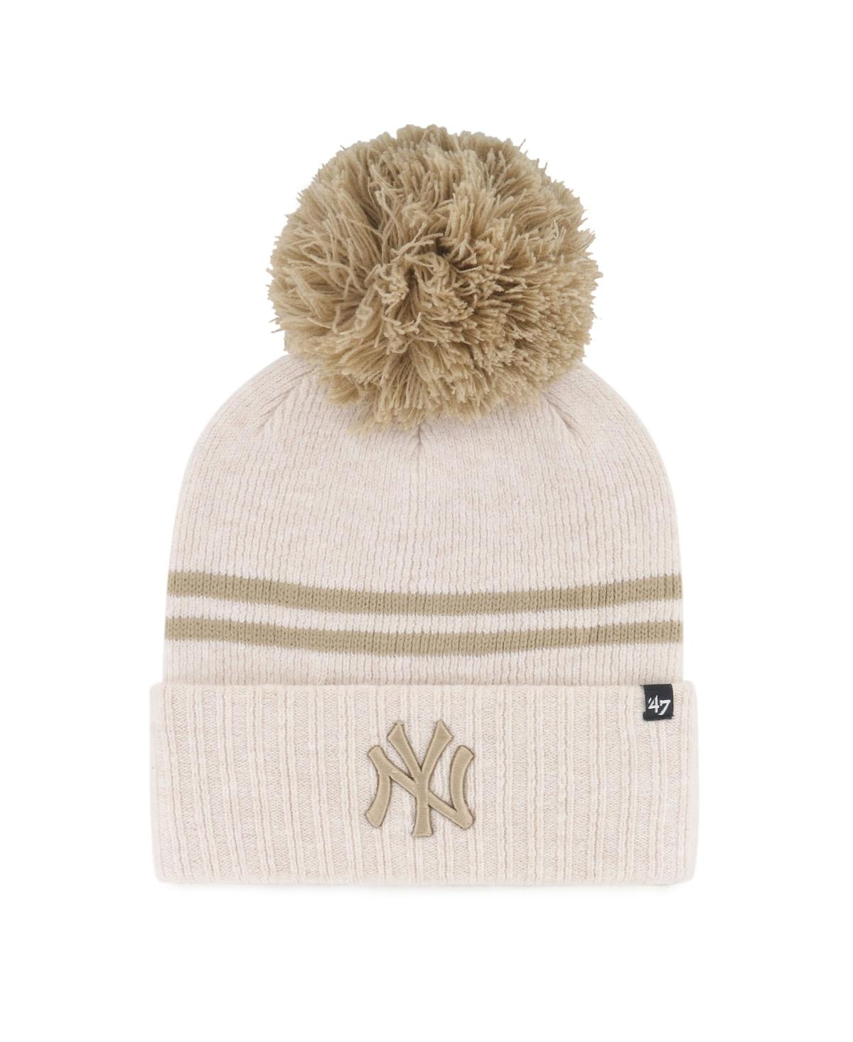 Click here for Womens Natural New York Yankees Latte Cuffed Knit... prices