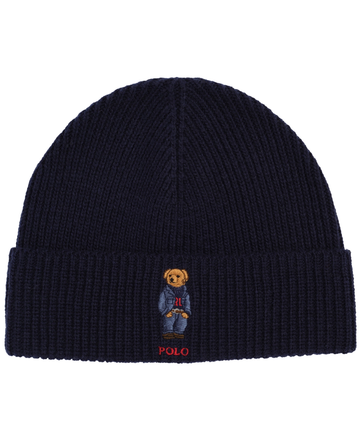 Click here for Polo Ralph Lauren Mens Solid Denim Bear Beanie - C... prices