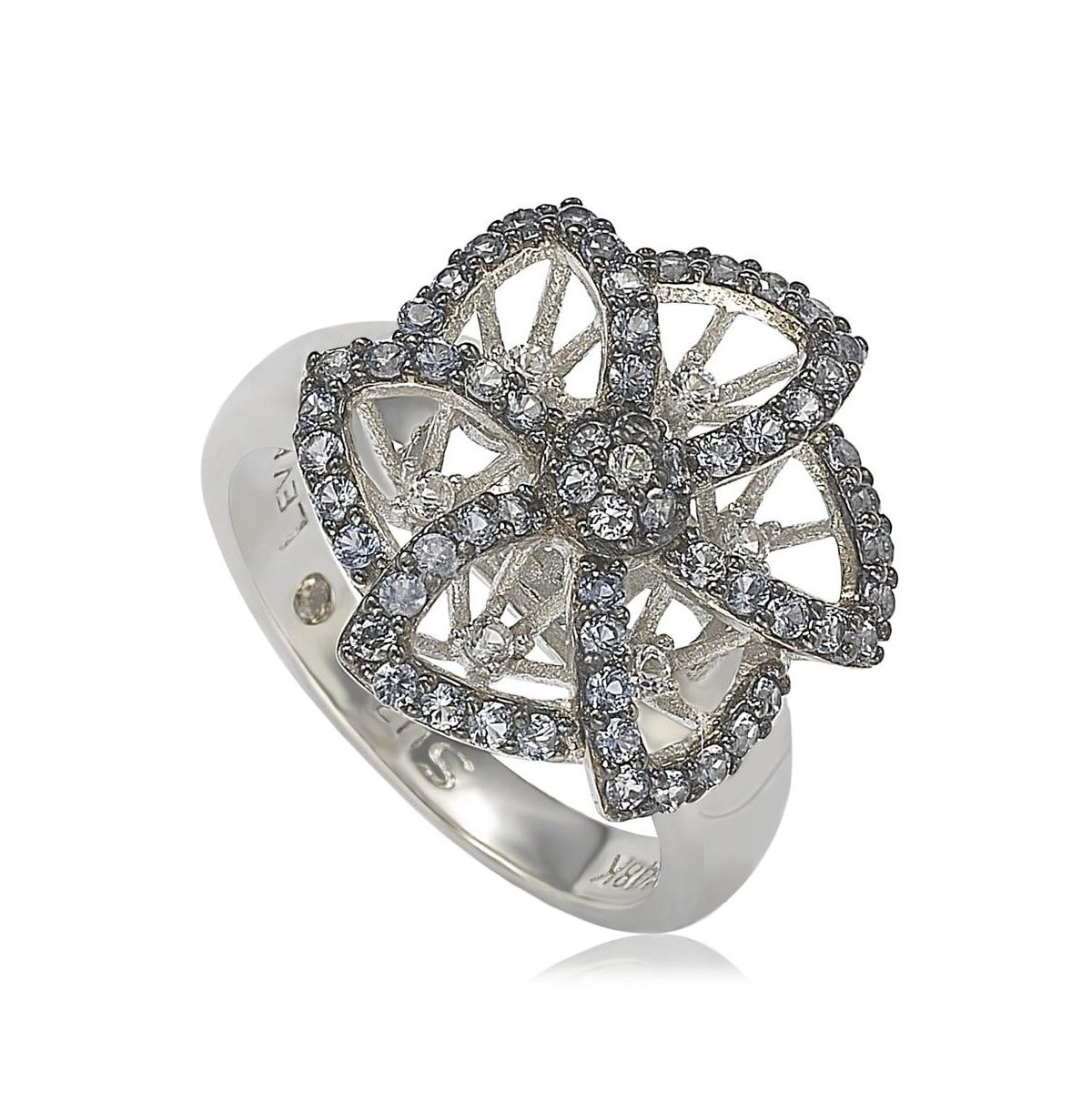 Click here for Suzy Levian Sterling Silver Sapphire & Created Whi... prices