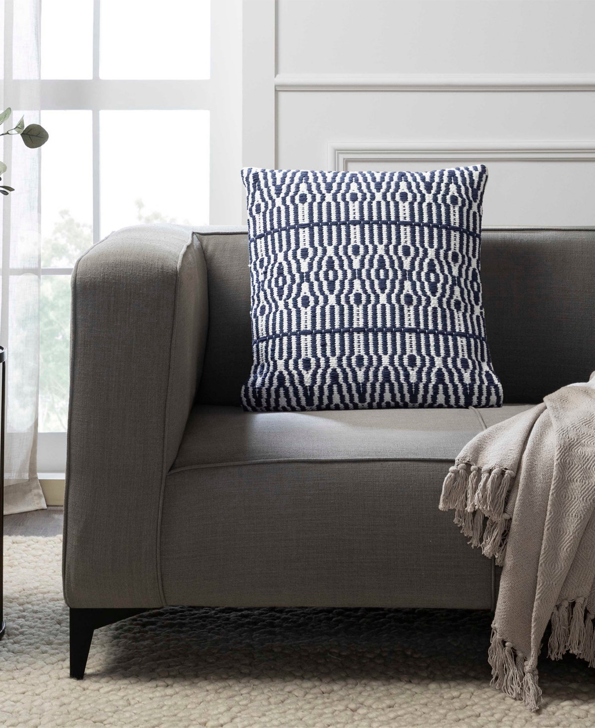 Click here for Tahari Home Brooks Geometric Decorative Pillow  20... prices