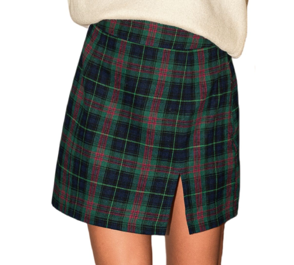 Click here for Cupshe Womens Drama Club Plaid Mini Skirt - Dark g... prices