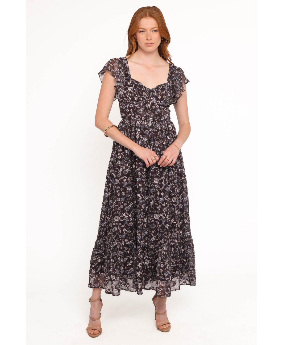 Click here for Petal and Pup Womens Myles Maxi Dress - Brown/blue... prices