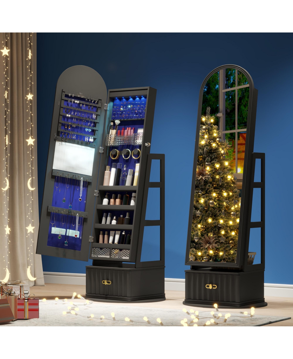 Click here for Vlsrka Led Full Length Mirror - Black prices