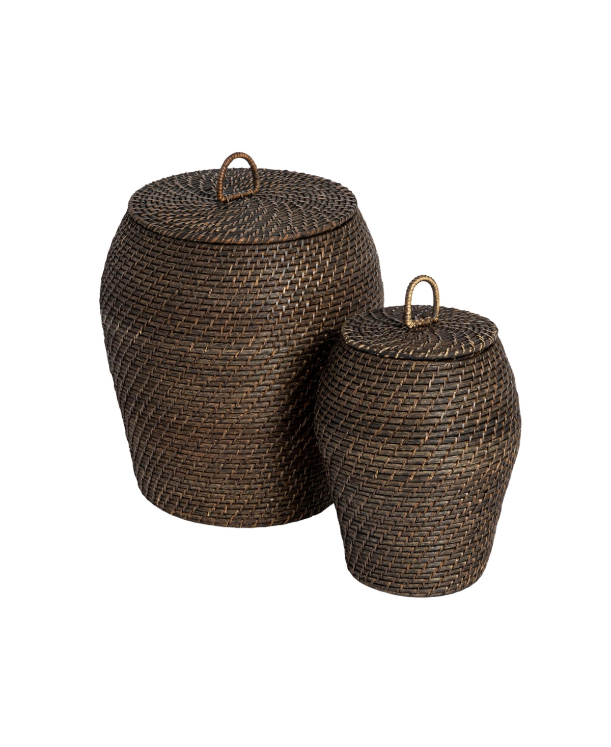 Click here for Storied Home Rattan Wicker Storage Basket with Lid... prices