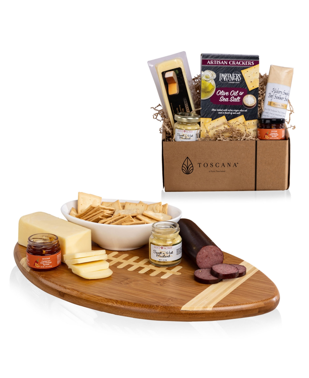 Click here for Toscana Touchdown Cutting Board with Gourmet Gift... prices