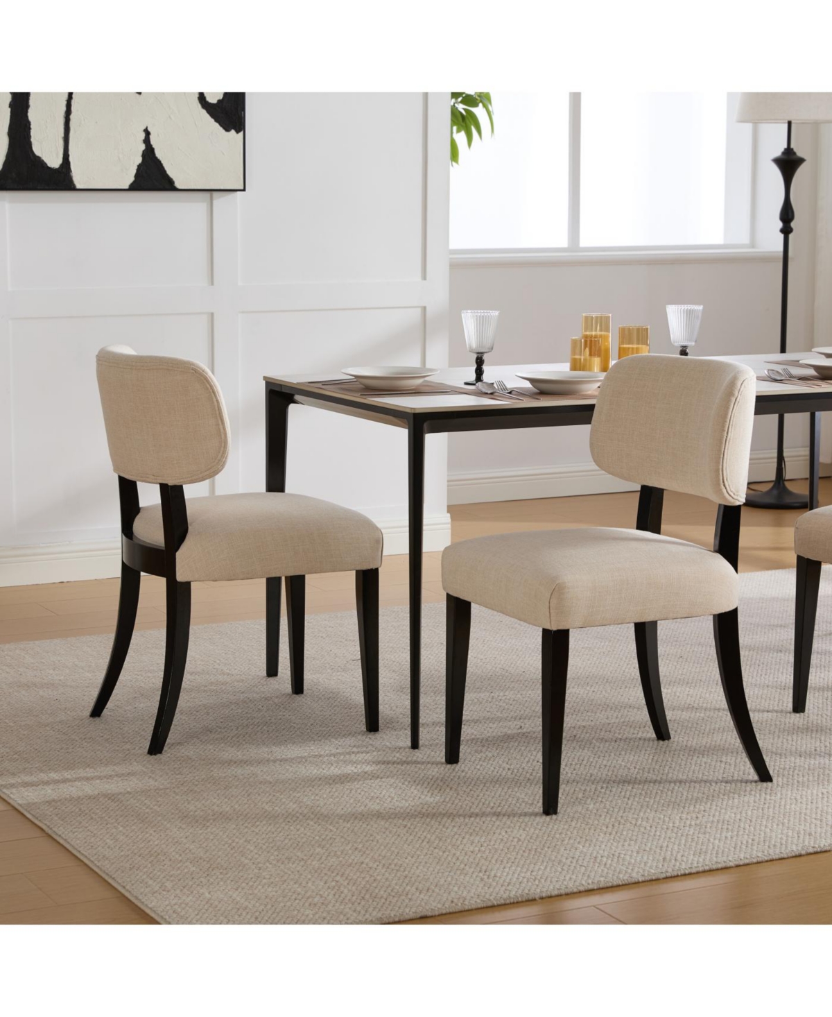 Click here for Streamdale Wooden Dining Chairs Set of 2  Modern F... prices