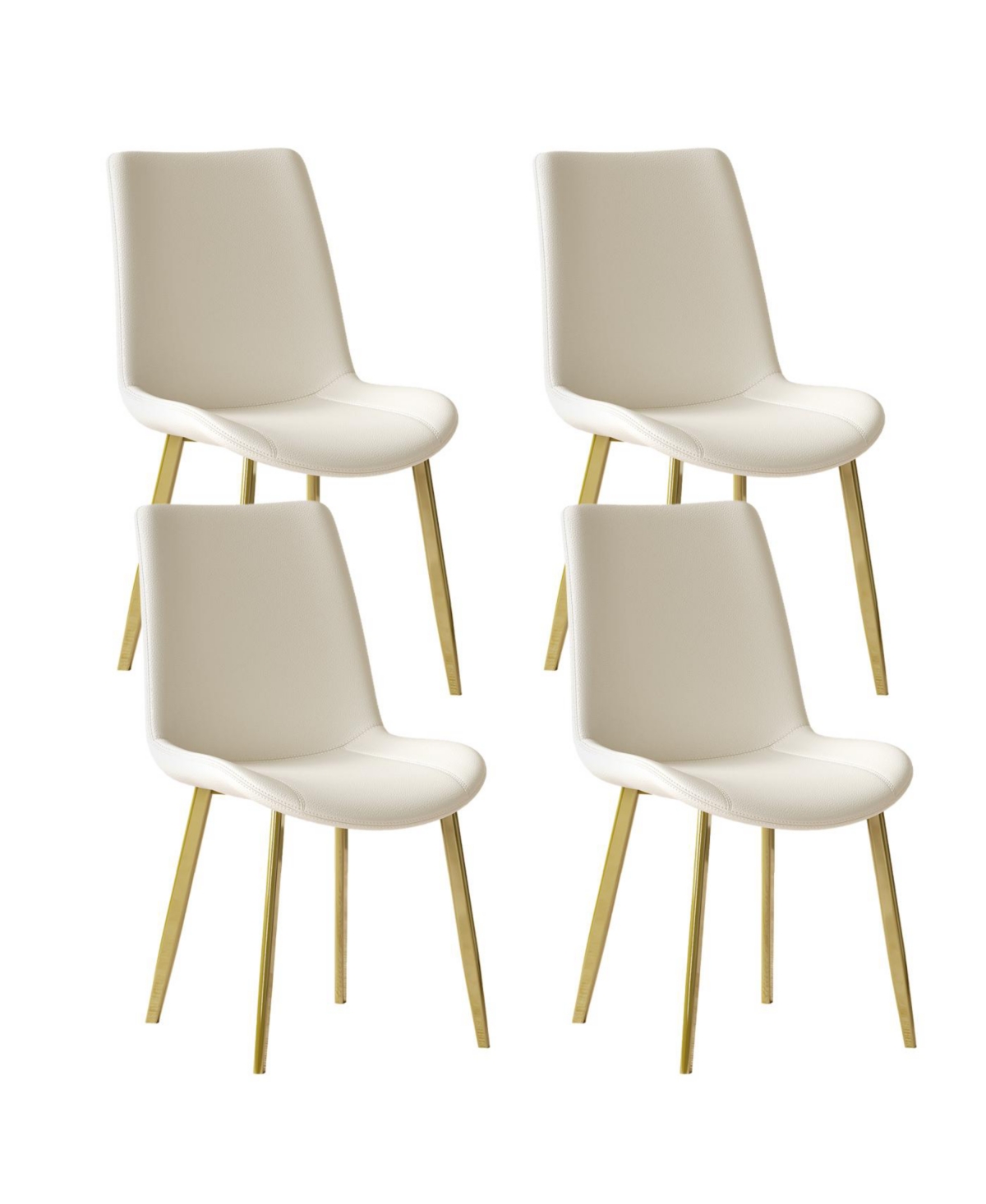 Click here for Streamdale Dining Chairs Set of 4  Modern Pu Leath... prices