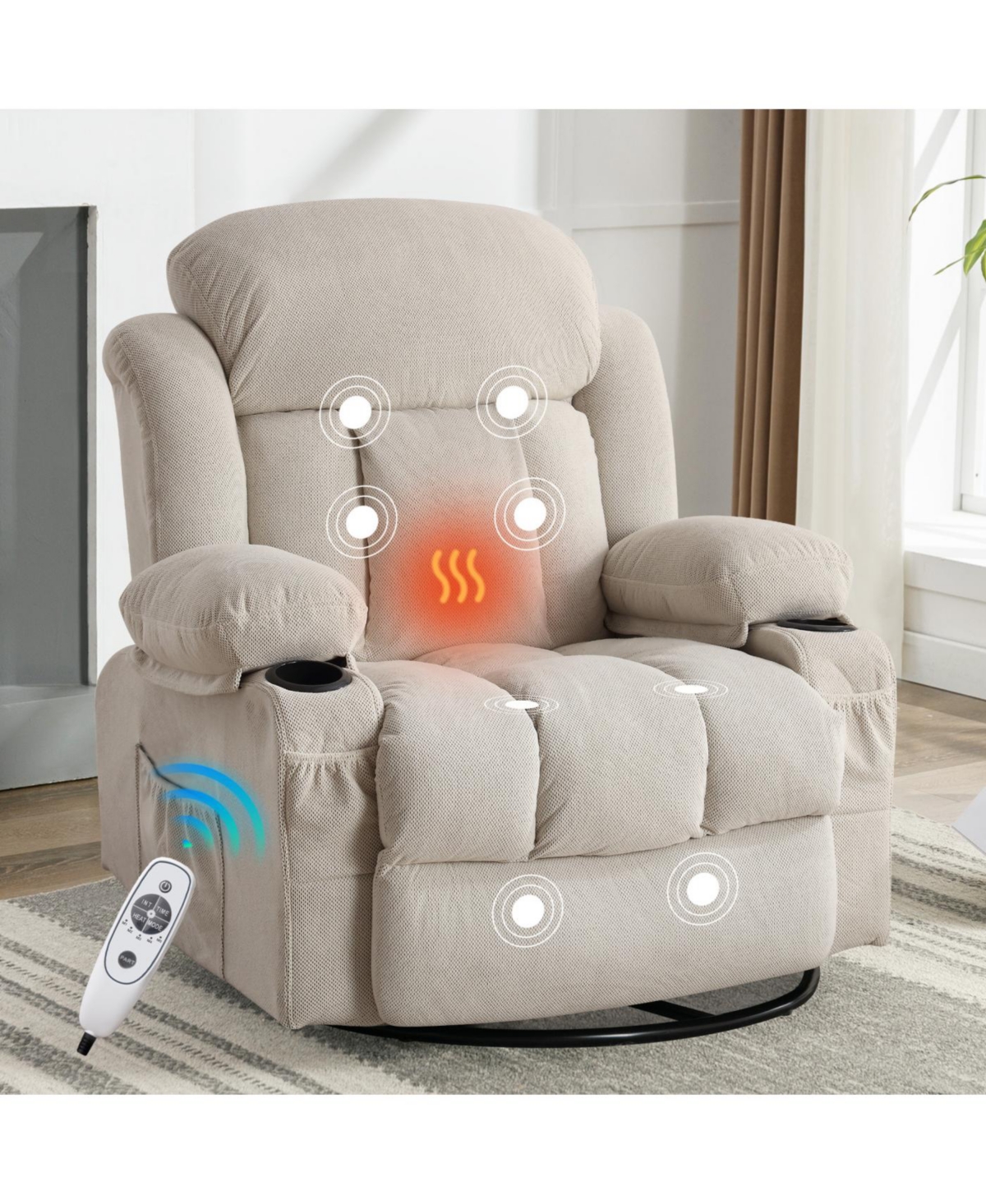 Click here for Streamdale Furniture Swinging recliner massage hea... prices