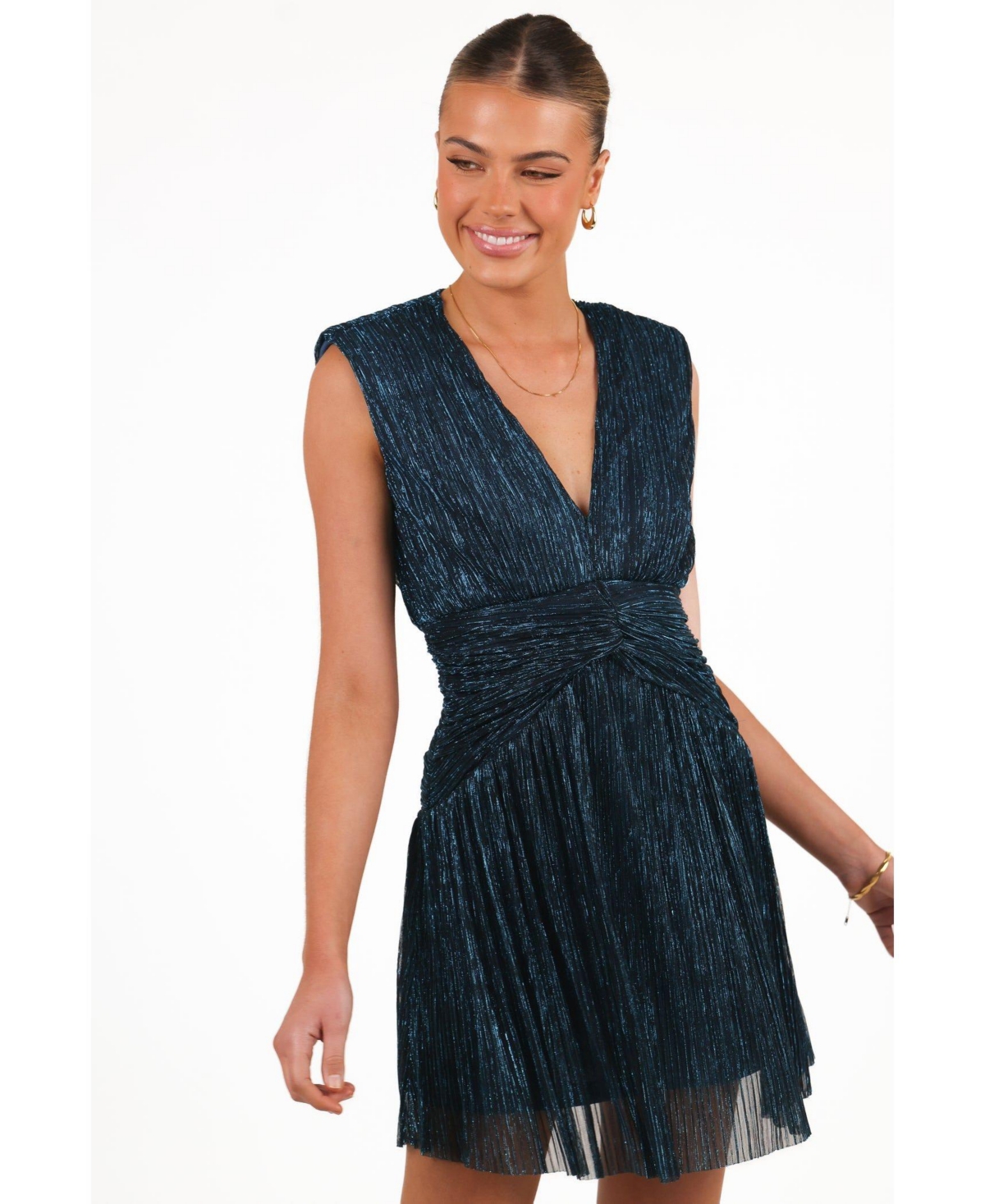 Click here for Petal and Pup Womens Cara Mini Dress - Navy prices