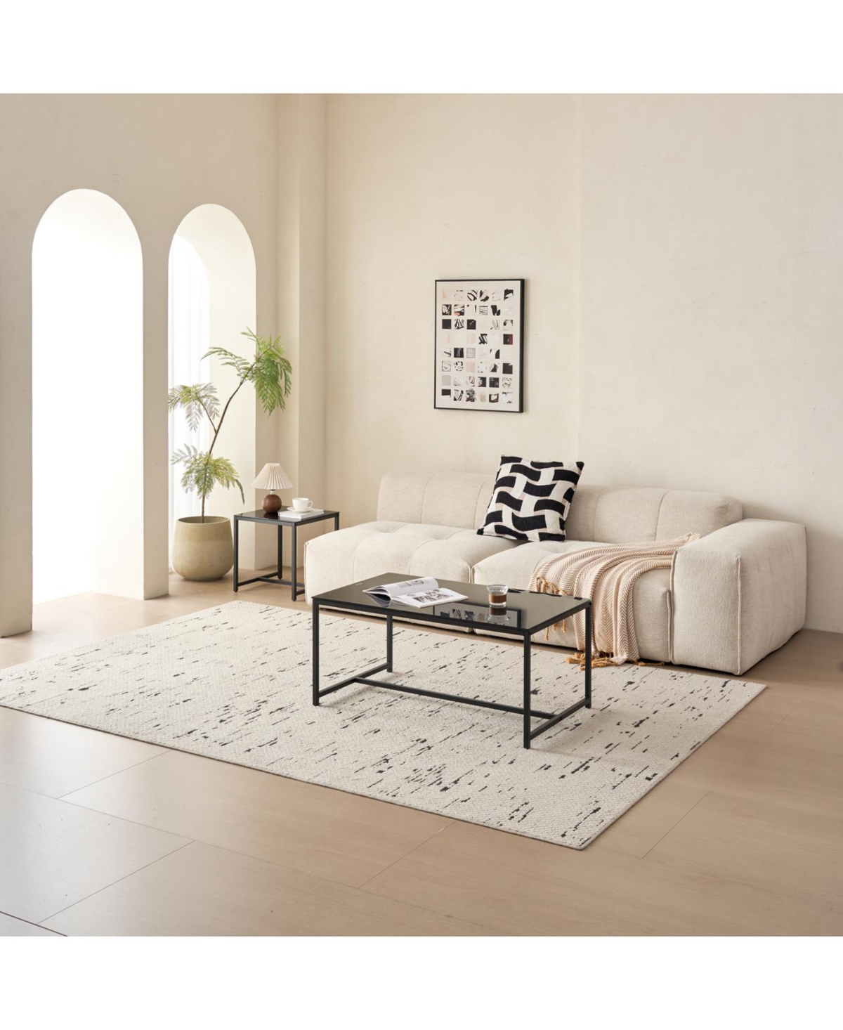 Click here for Streamdale Furniture Black Glass CoffeeTable  Smal... prices