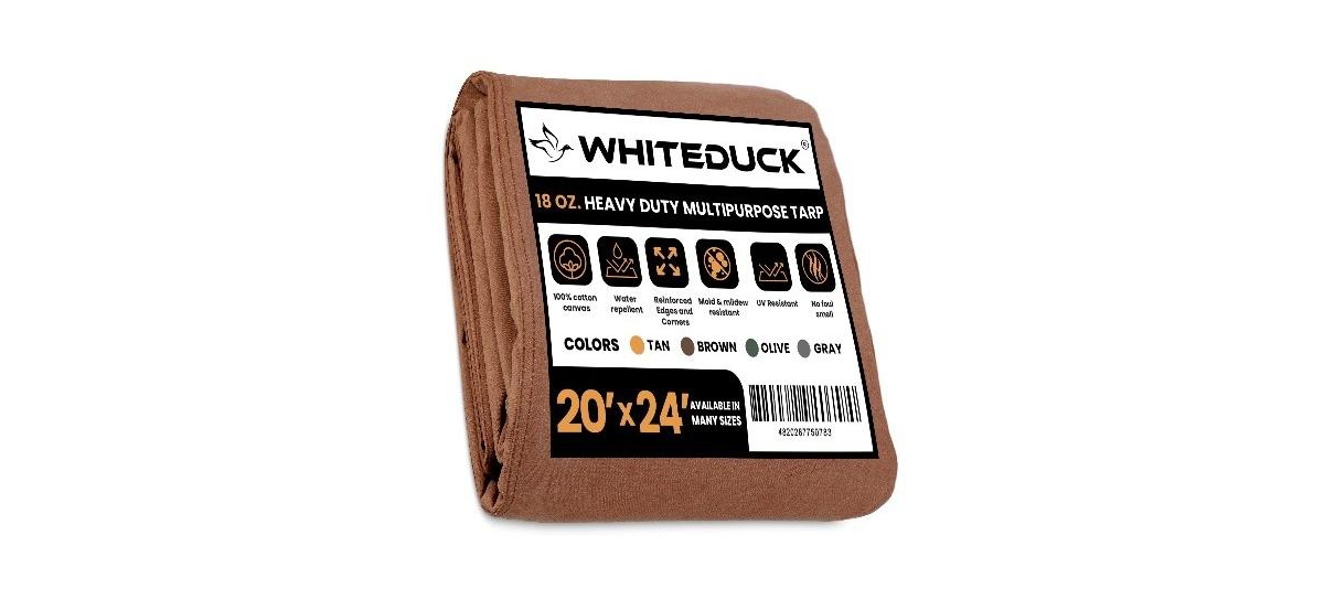 Click here for White Duck Outdoors 18 oz. Canvas Tarp 20x24 prices