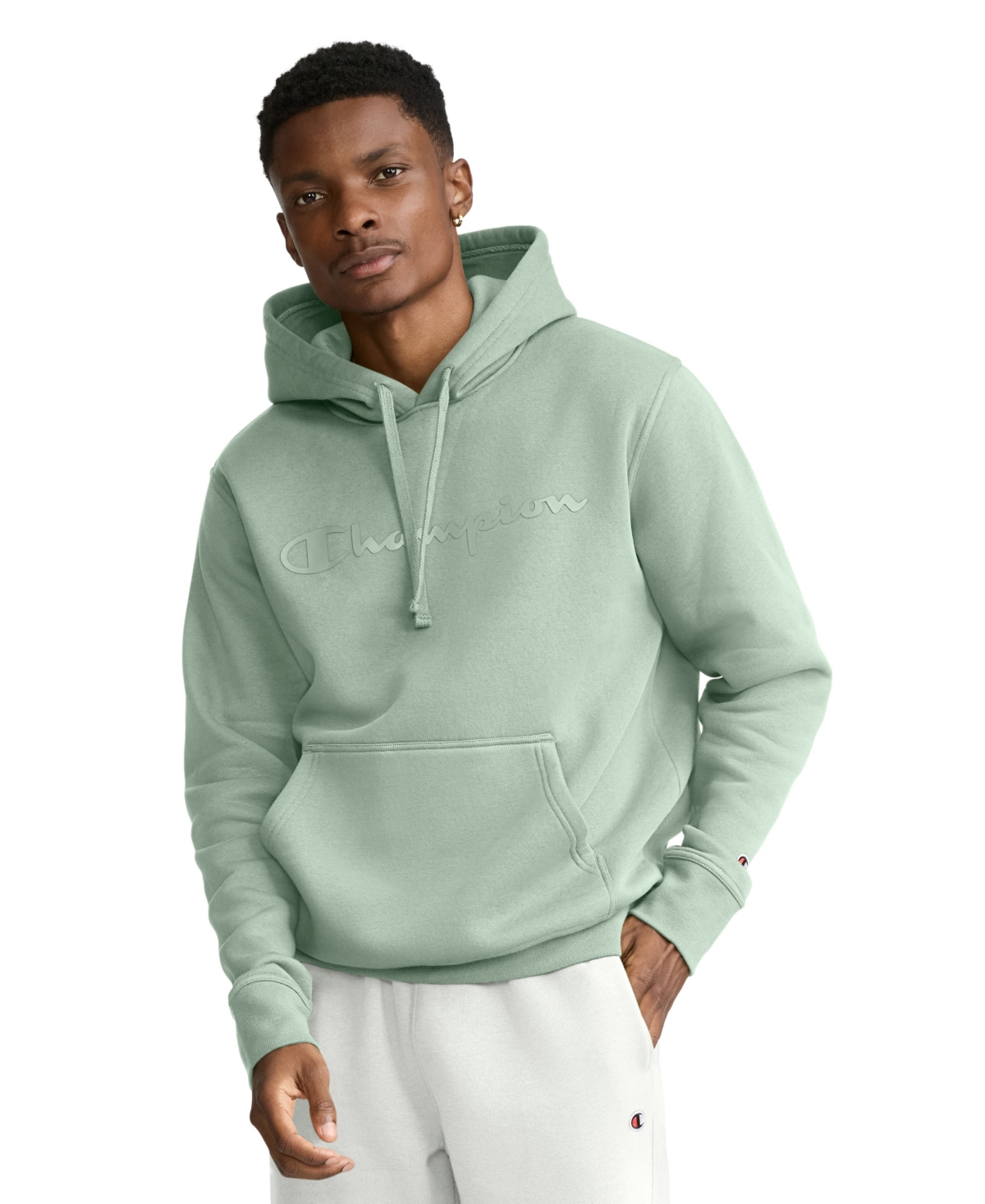 Click here for Champion Mens Logo Graphic Pullover Hoodie - Beach... prices