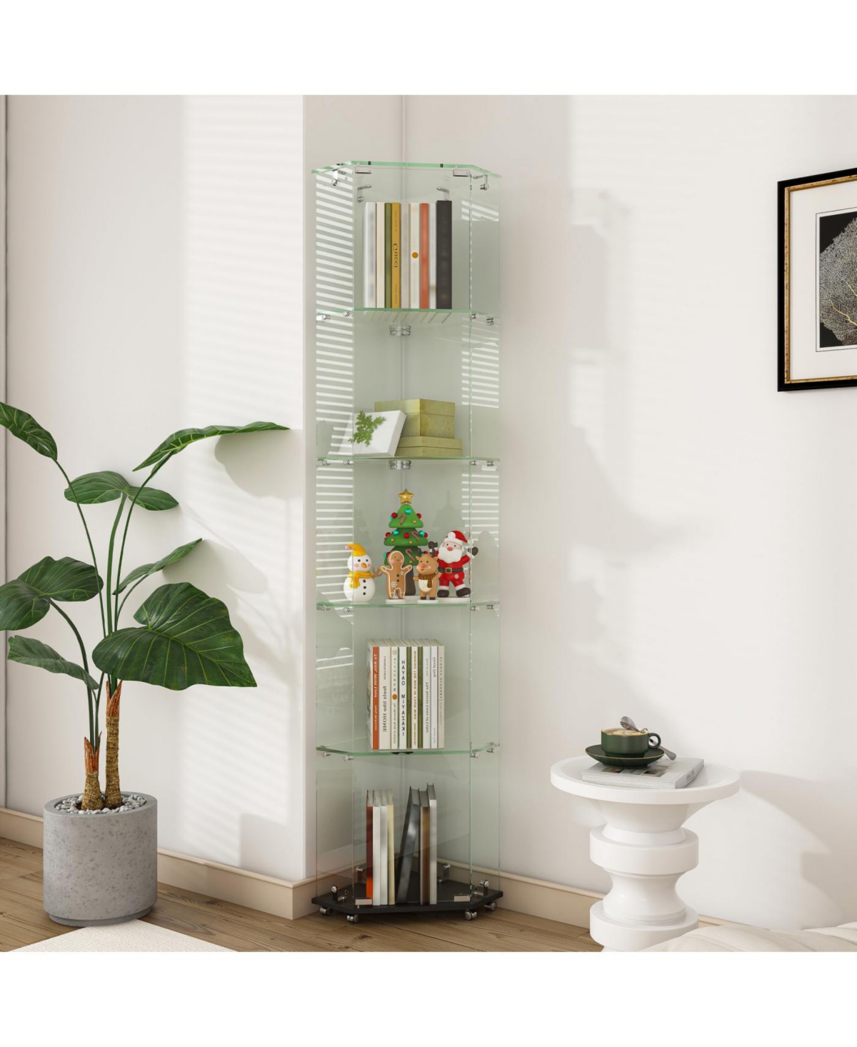 Click here for Streamdale Furniture Premium 5-Tier Diamond Glass... prices
