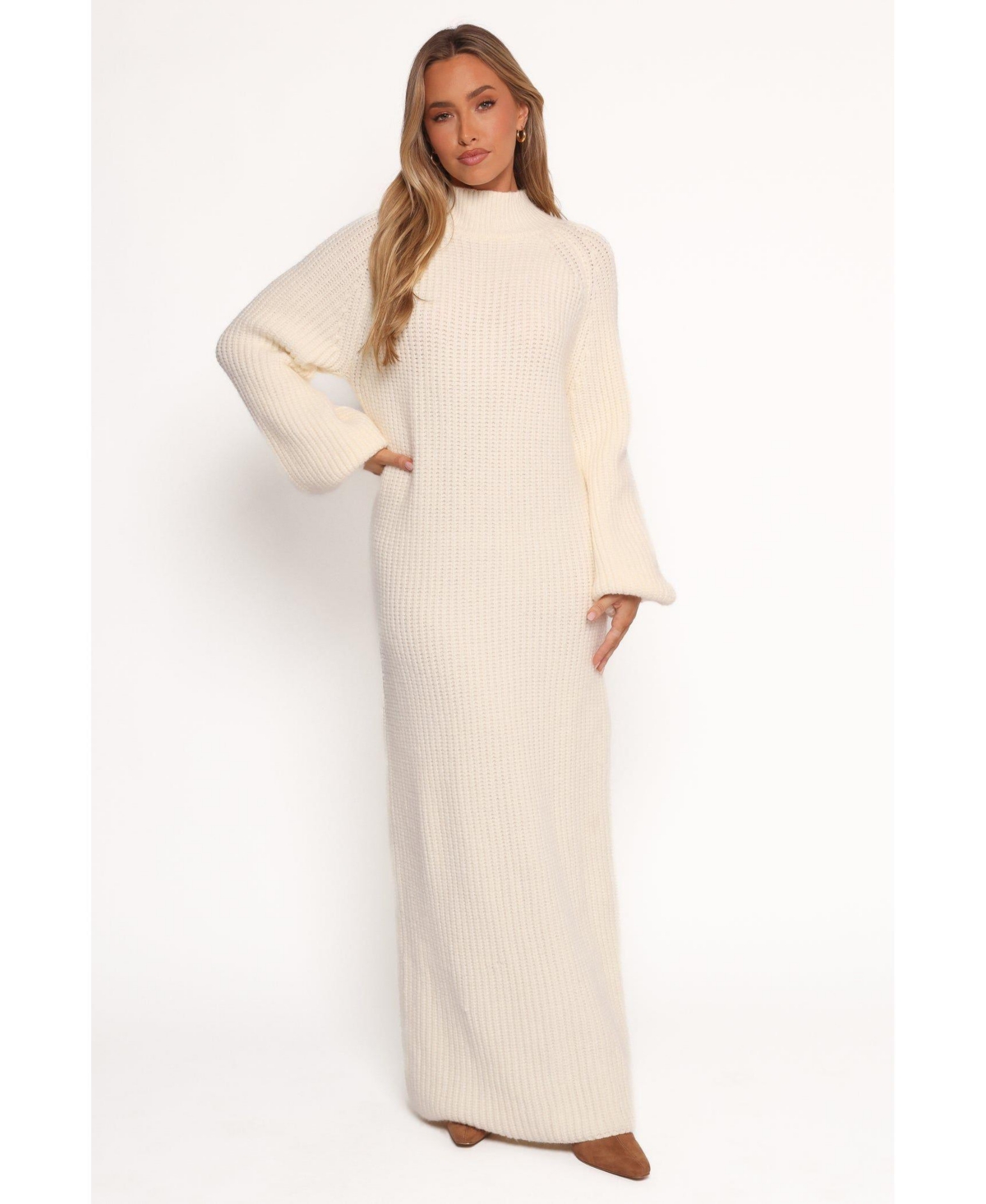 Click here for Petal and Pup Womens Tobin Knit Maxi Dress - Cream prices