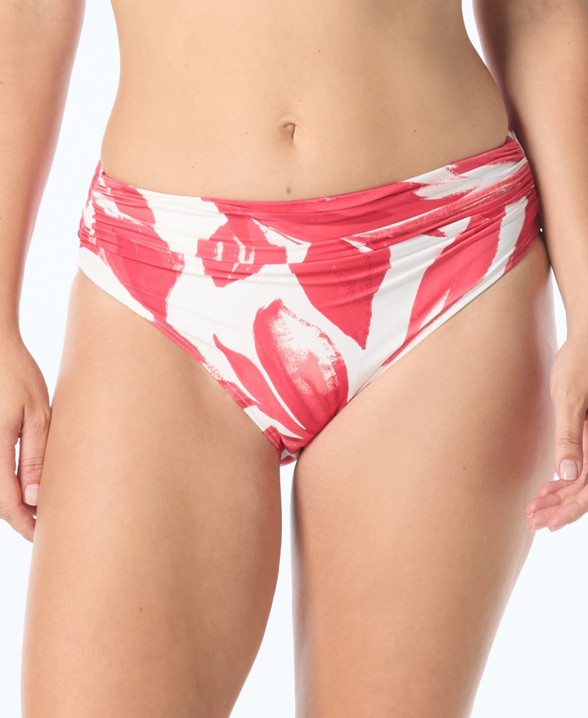 Click here for Carmen Marc Valvo Womens Shirred High Cut Full Cov... prices