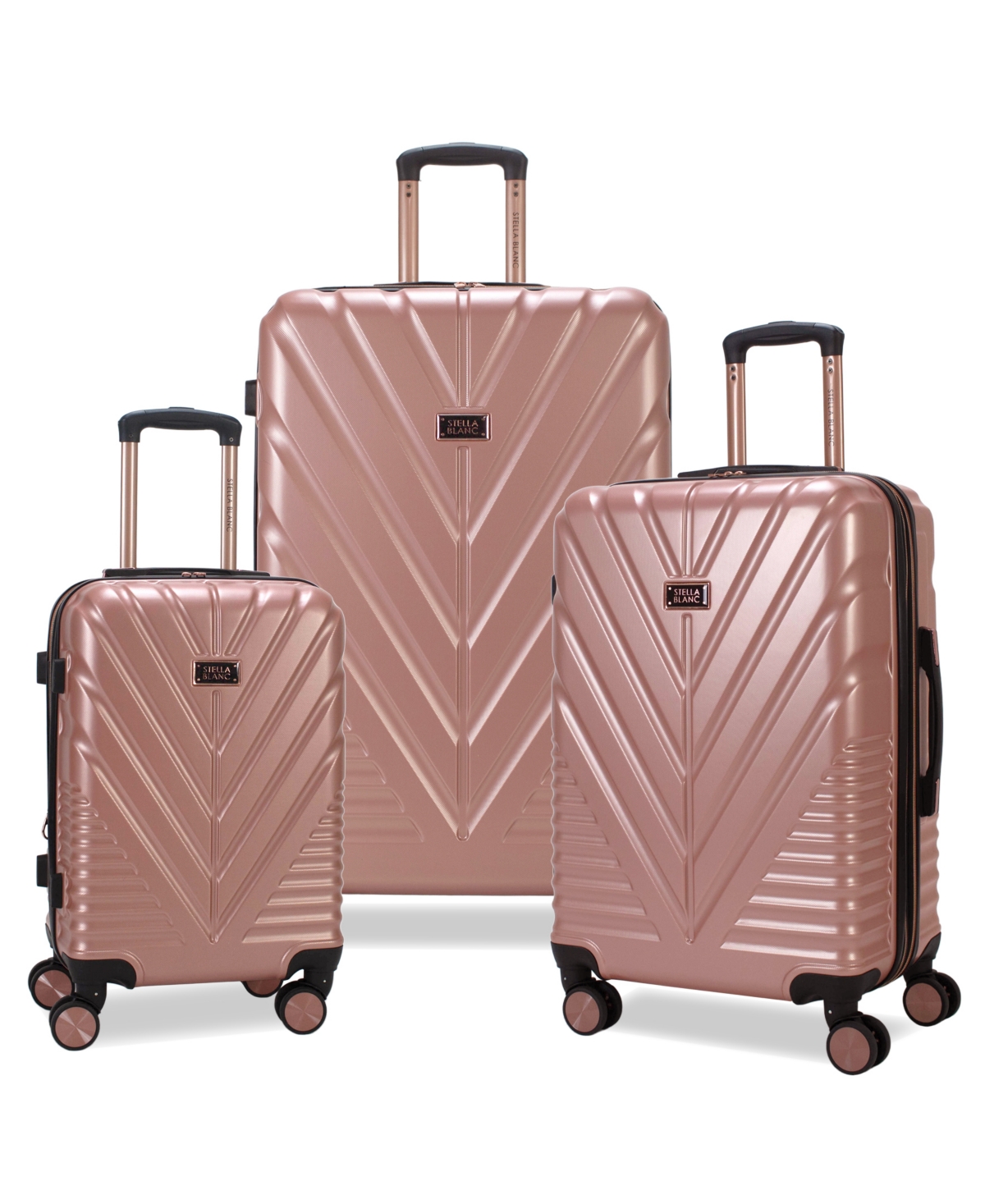 Click here for Stella Blanc Nova 3-Pc. Hardside Expandable Spinne... prices