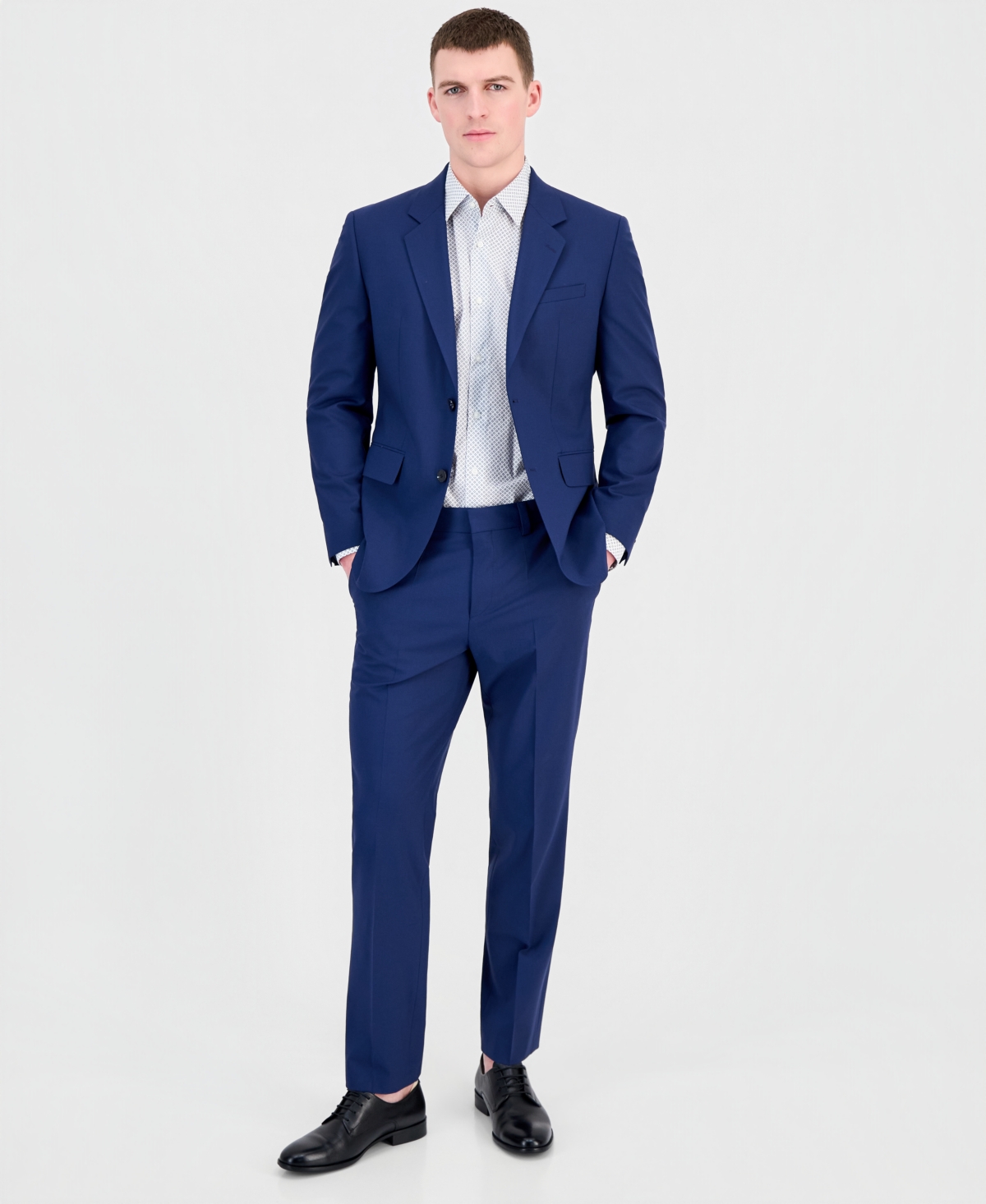 Click here for Hugo by Hugo Boss Mens Modern-Fit Wool Blend Suit... prices