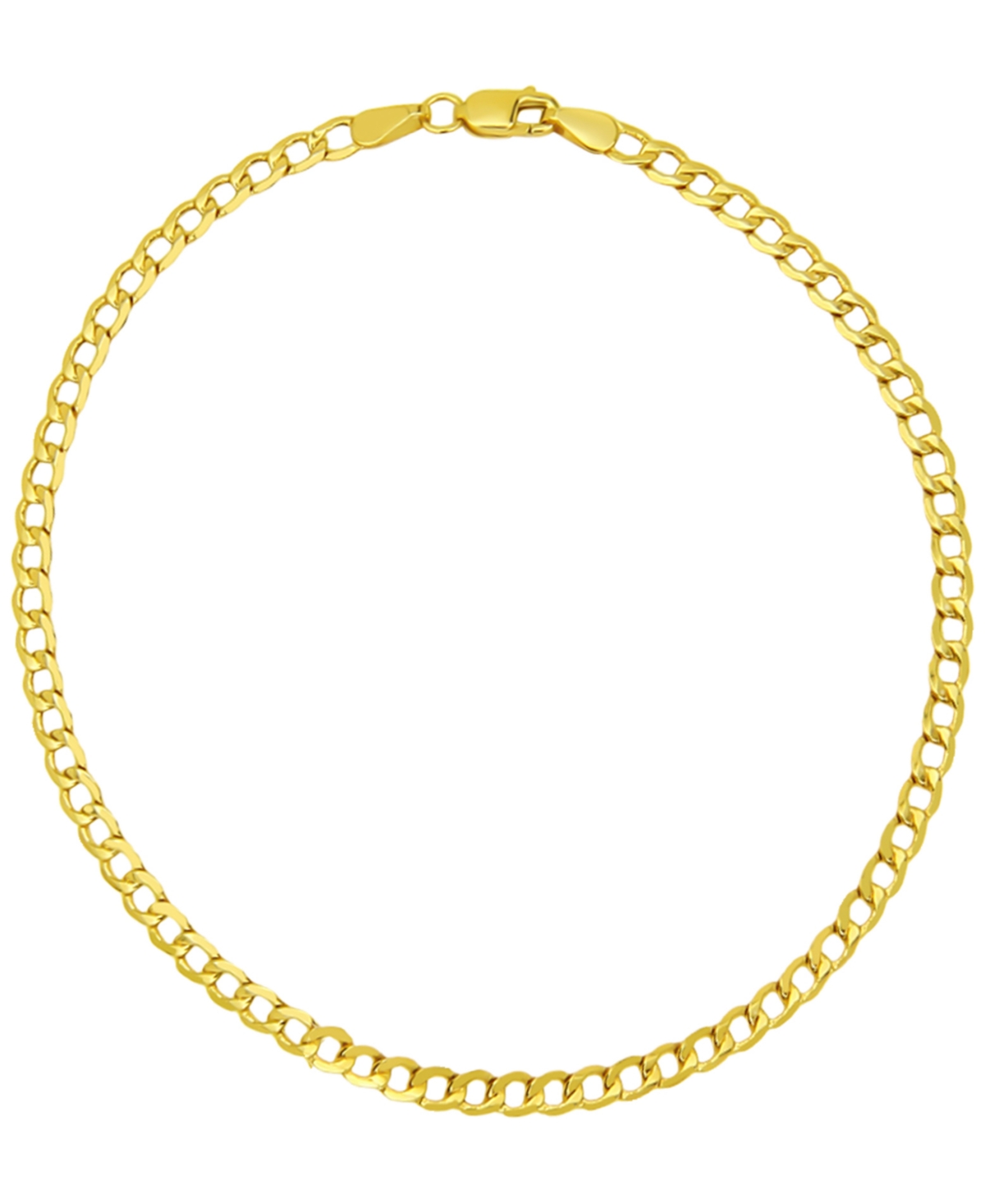 Click here for Macys Beveled Curb Link Bracelet in 18k Yellow Gol... prices