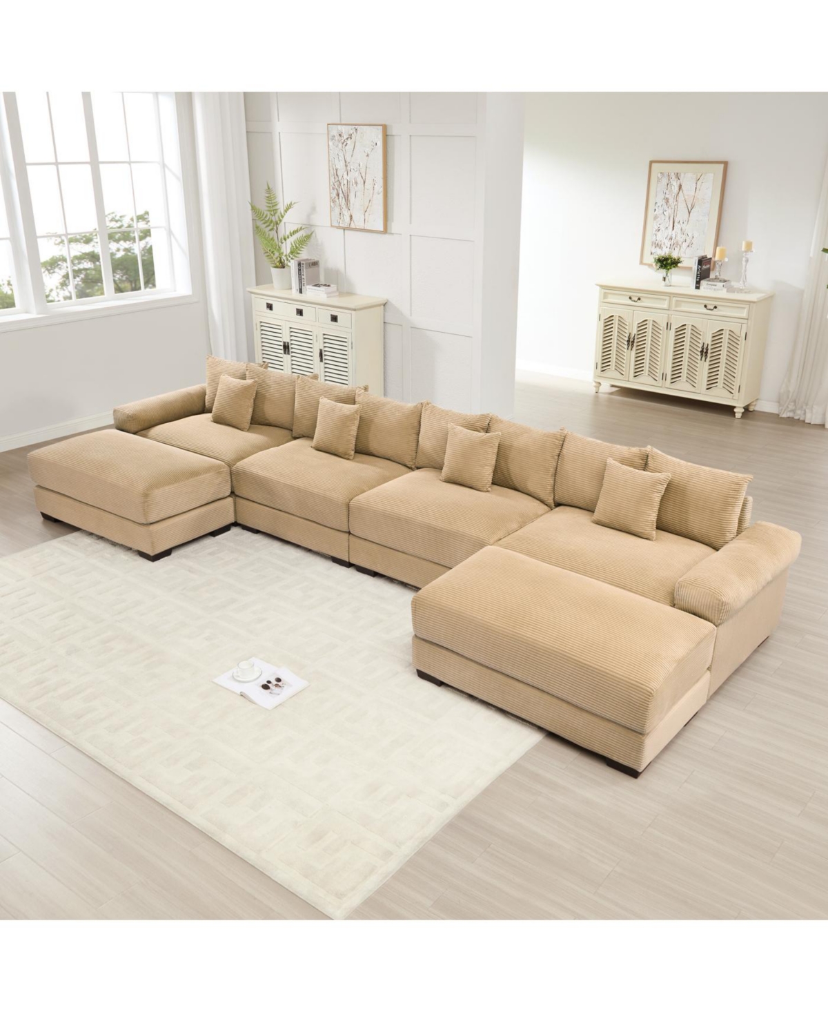 Click here for Streamdale Furniture Camel Oversized Cloud Modular... prices