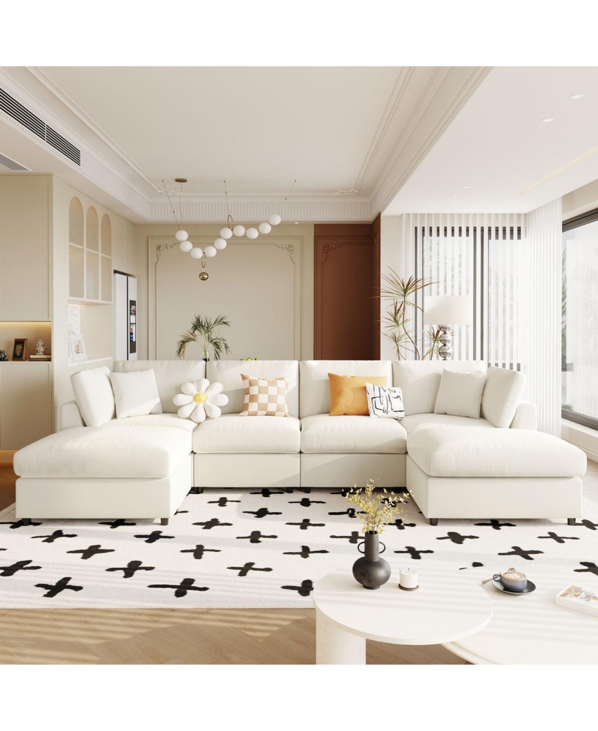 Click here for Streamdale Furniture Large U-Shaped Sectional Sofa... prices