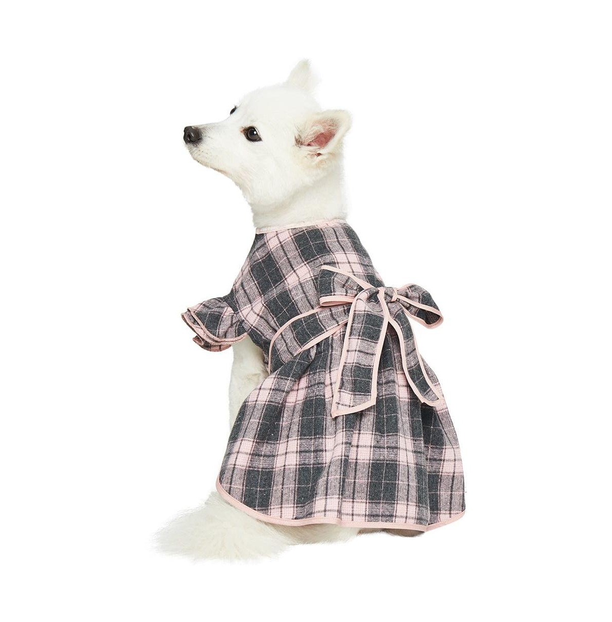 Click here for Dogs & Cats & Co. Soft Flannel Plaid Dog Dress wit... prices