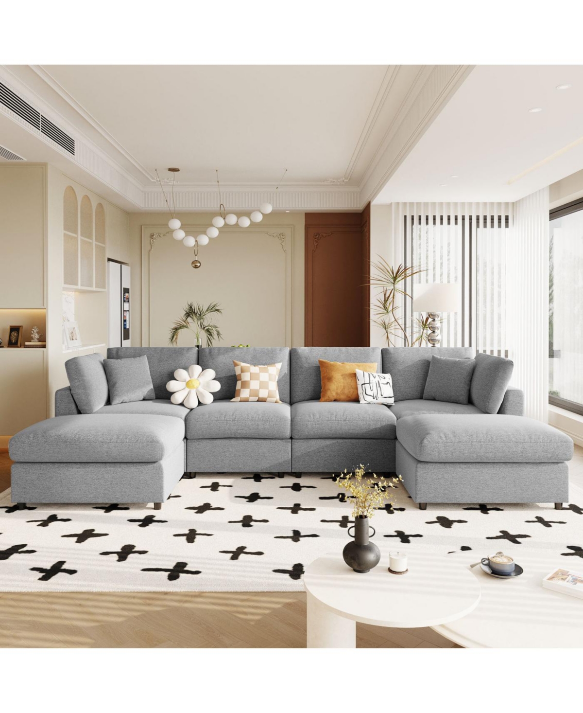 Click here for Streamdale Furniture Large U-Shaped Sectional Sofa... prices