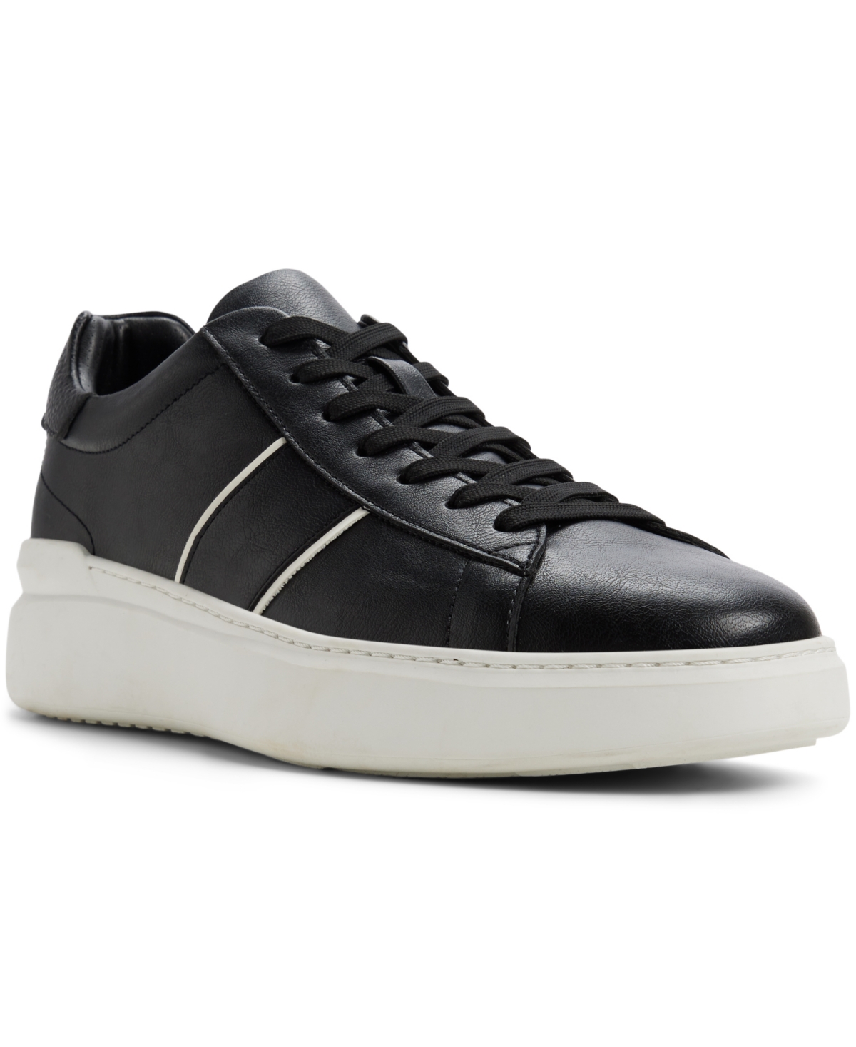 Click here for Aldo Mens Paxon Synthetic Lace-Up Sneakers - Black prices