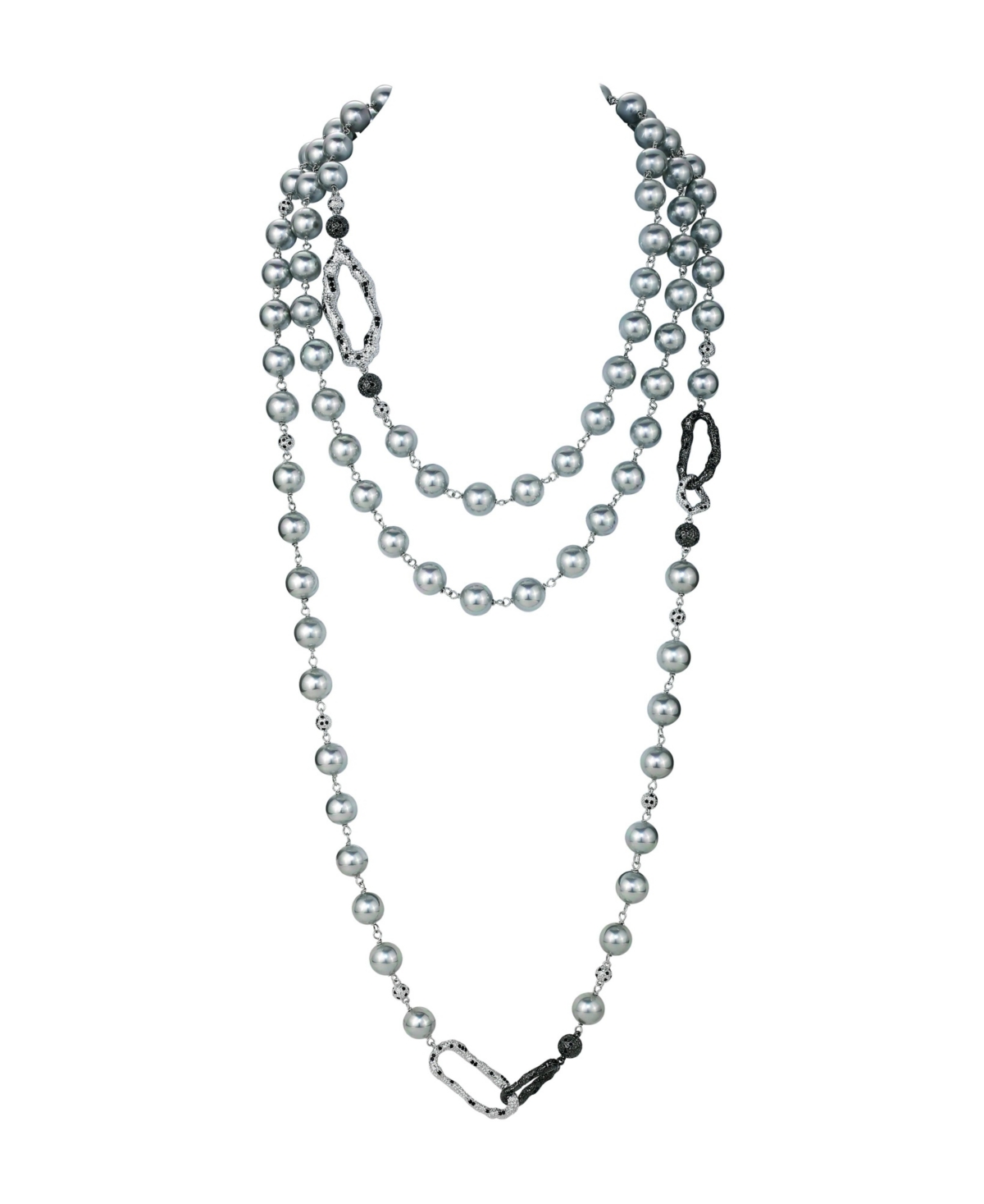 Click here for Retro Chic Leopard Necklace - Grey  sliver prices
