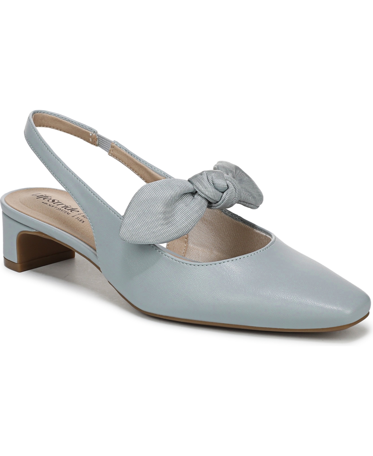 Click here for LifeStride Womens Lucia Slingback Pumps - Pearl Bl... prices
