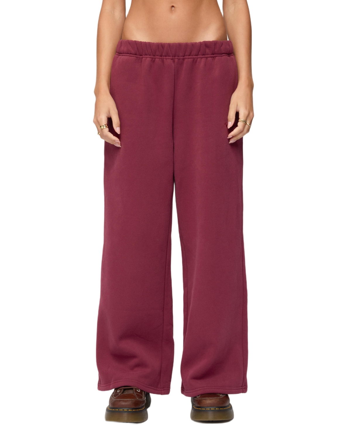 Click here for Edikted Womens Basic Girl Wide Leg Sweatpants - Bu... prices