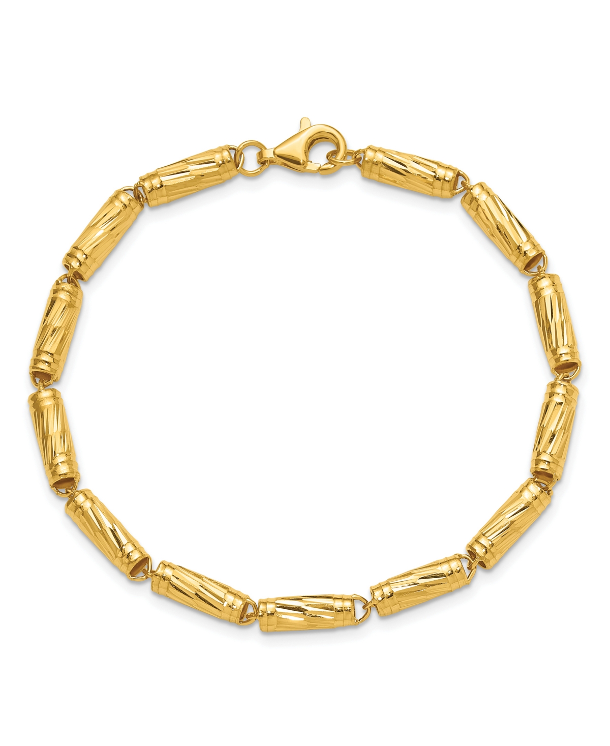 Click here for Macys Bamboo Chain Bracelet in 24K Yellow Gold - Y... prices
