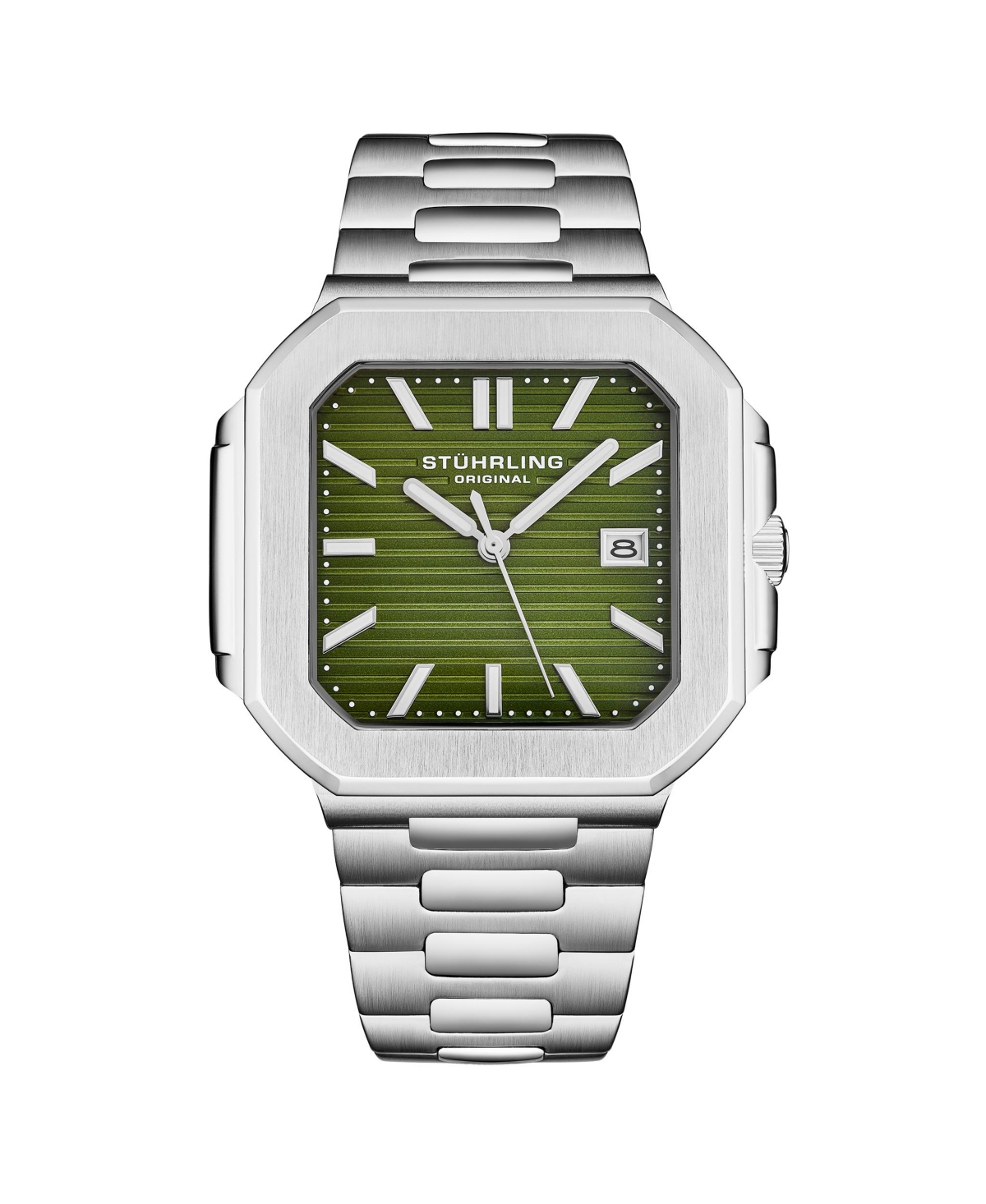 Click here for Stuhrling Modulus 4064 Men s 43 mm Quartz Watch Br... prices