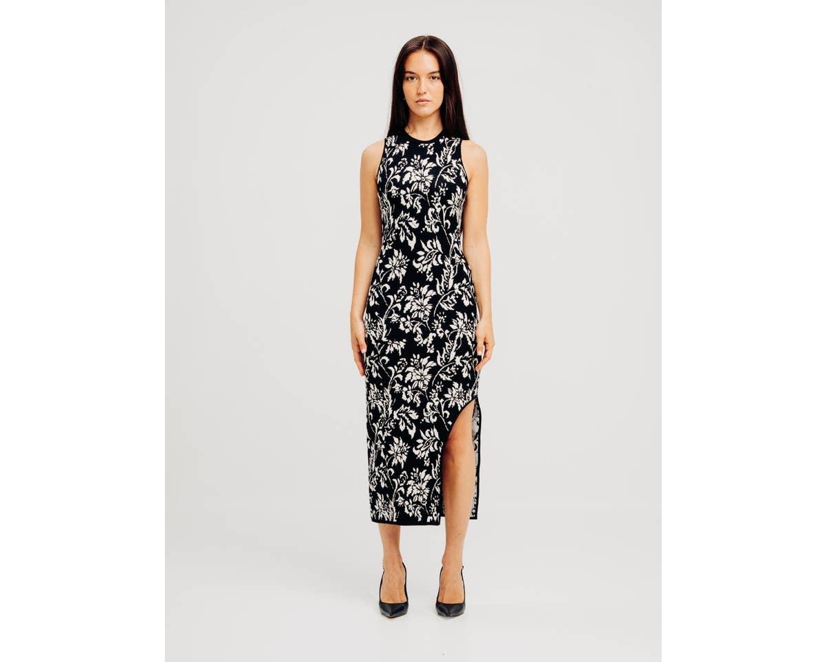 Click here for Torn By Ronny Kobo Womens nova dress - Black/ivory prices