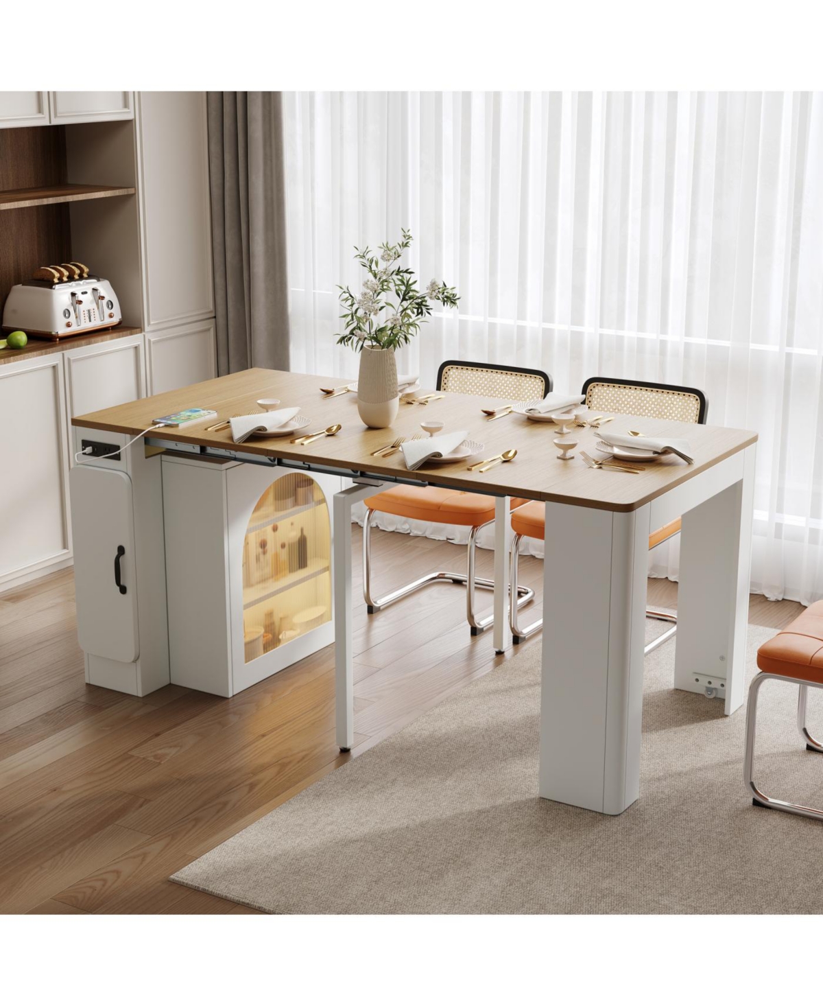 Click here for Streamdale Furniture Extendable Dining Table with... prices